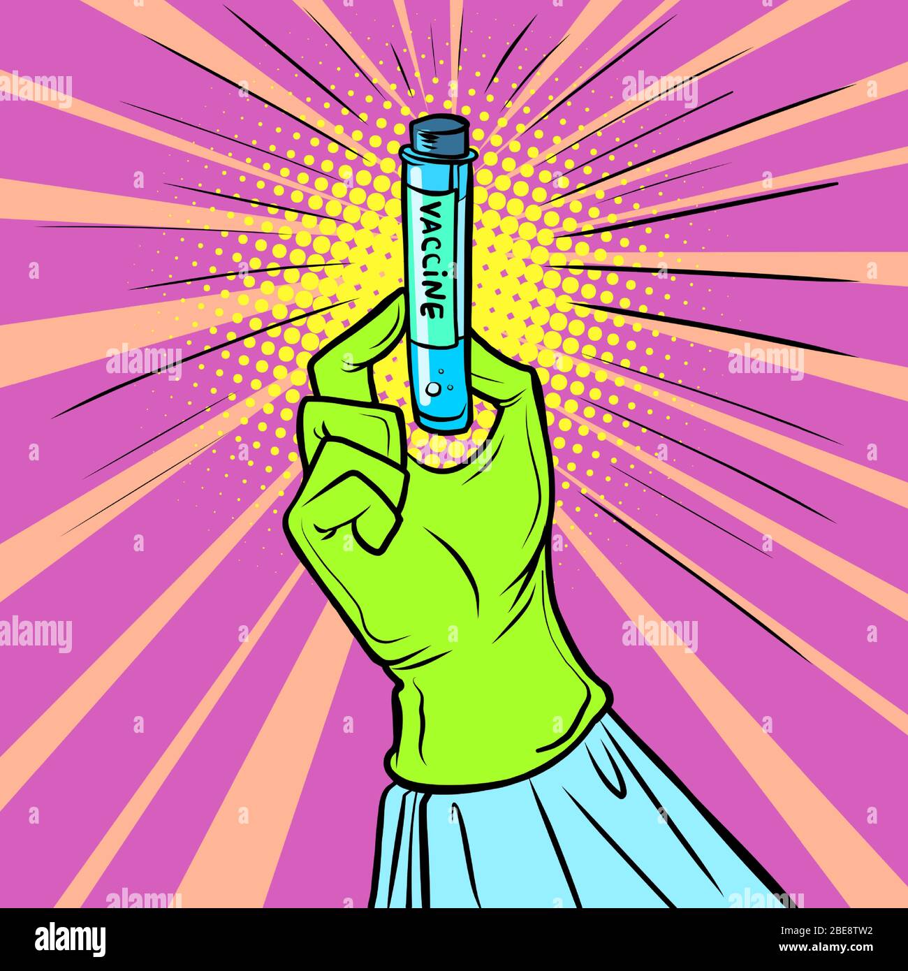 Test tube sample in Stock Vector Images - Alamy