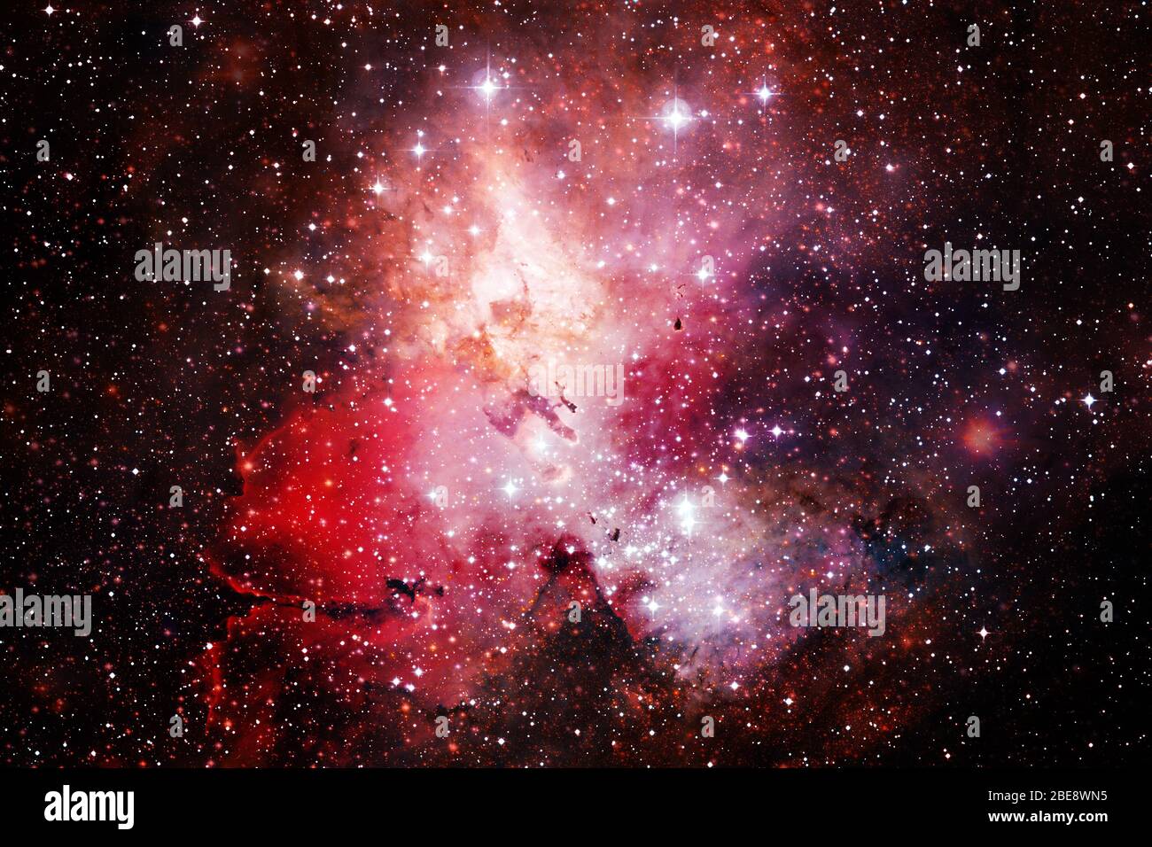Infinite space with nebulae and stars. Elements of this image furnished ...
