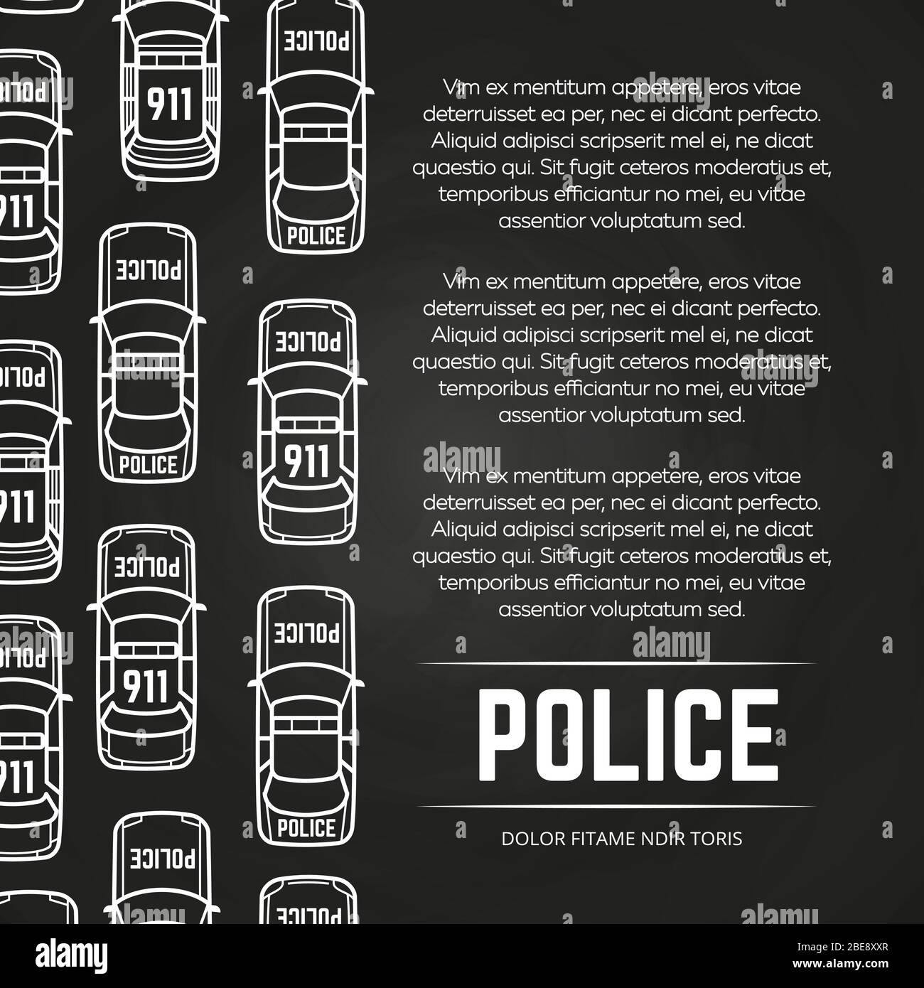 Modern police car Stock Vector Images - Alamy