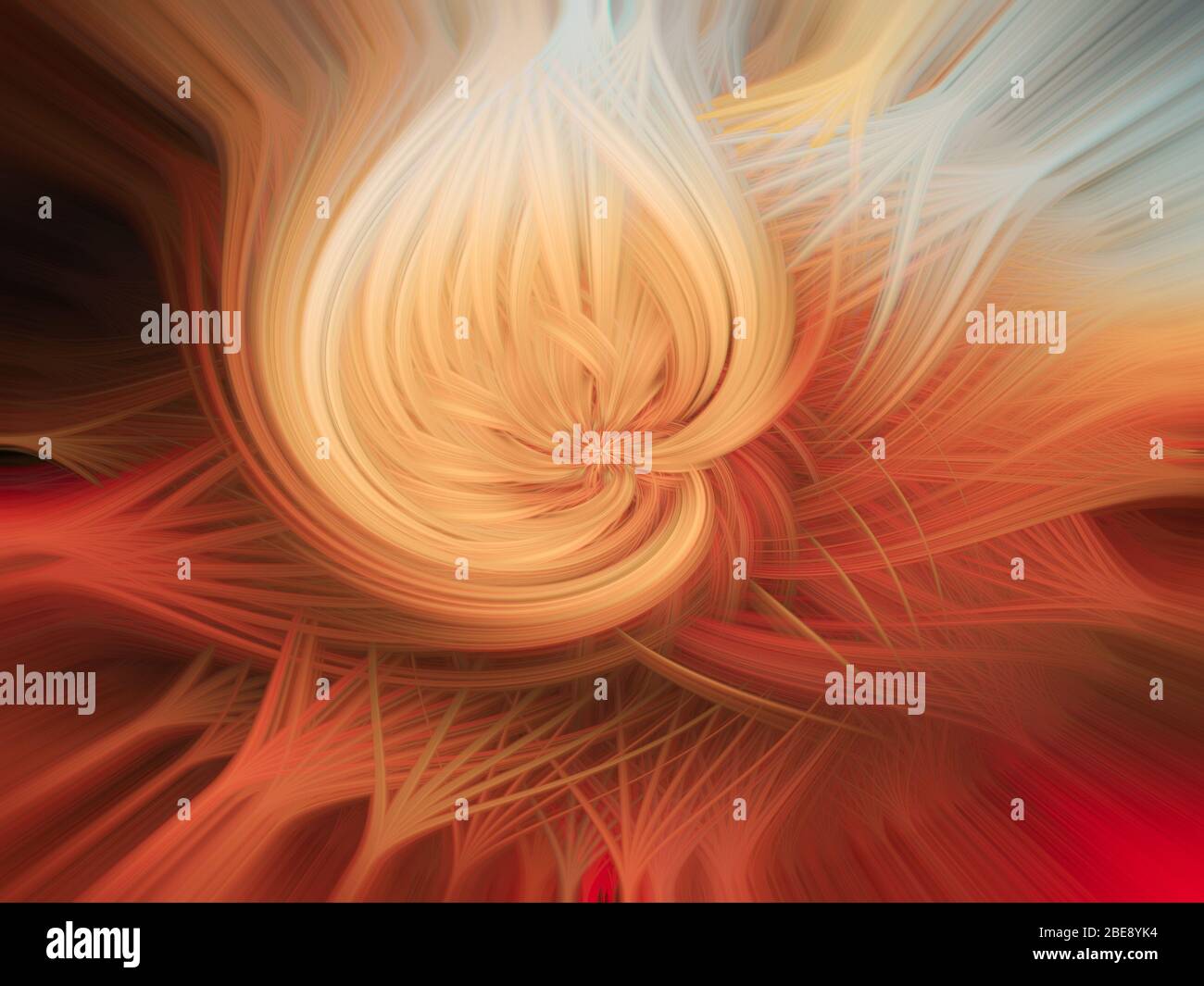 Colorful Abstract Curling Twirl Shapes Pattern for Illustration ...