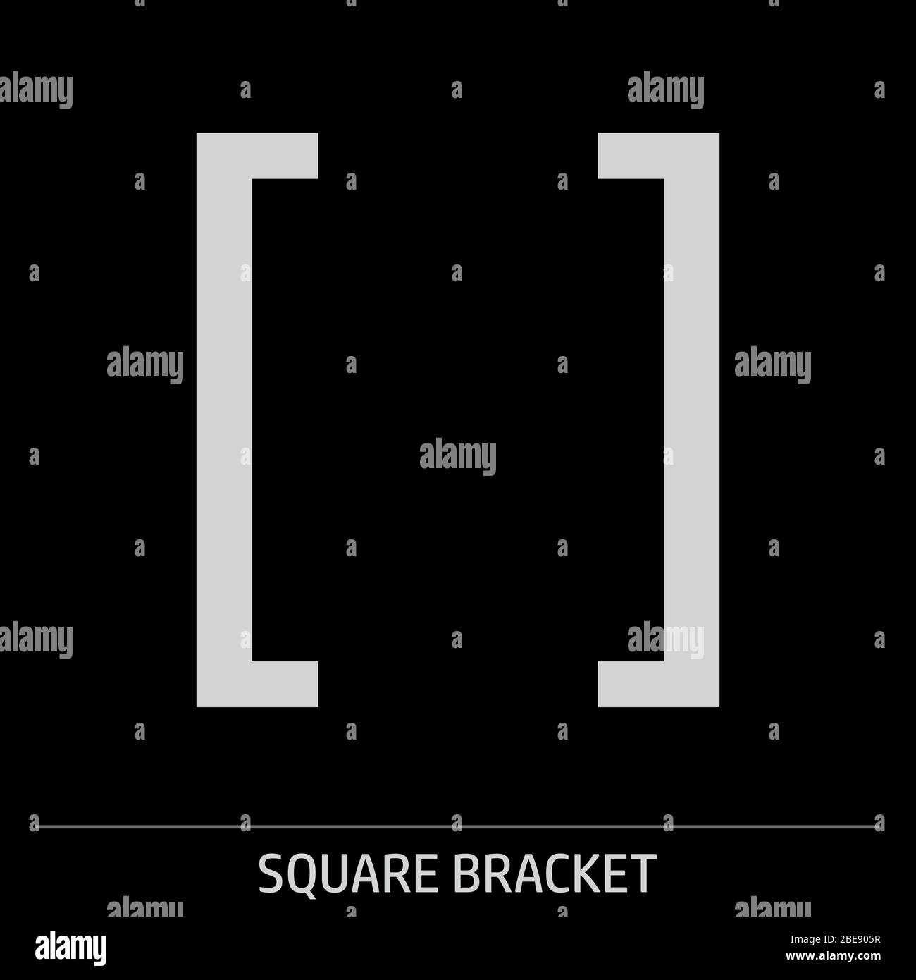 Square Bracket icon Stock Vector Image & Art - Alamy