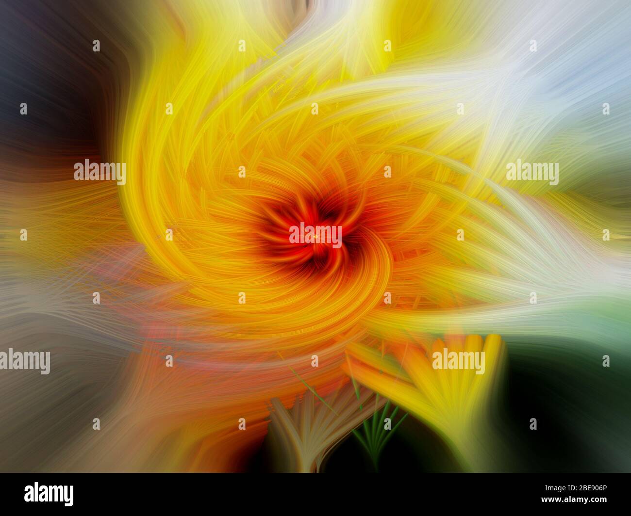 Colorful Abstract Curling Twirl Shapes Pattern for Illustration ...