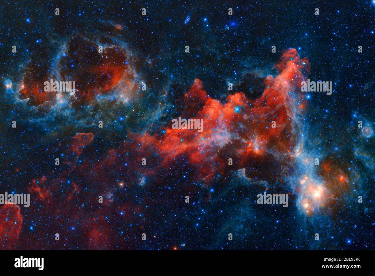 Infinite space with nebulae and stars. Elements of this image furnished ...