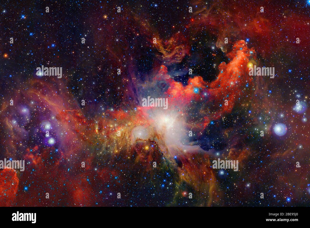 Beauty of endless cosmos. Science fiction wallpaper. Elements of this ...