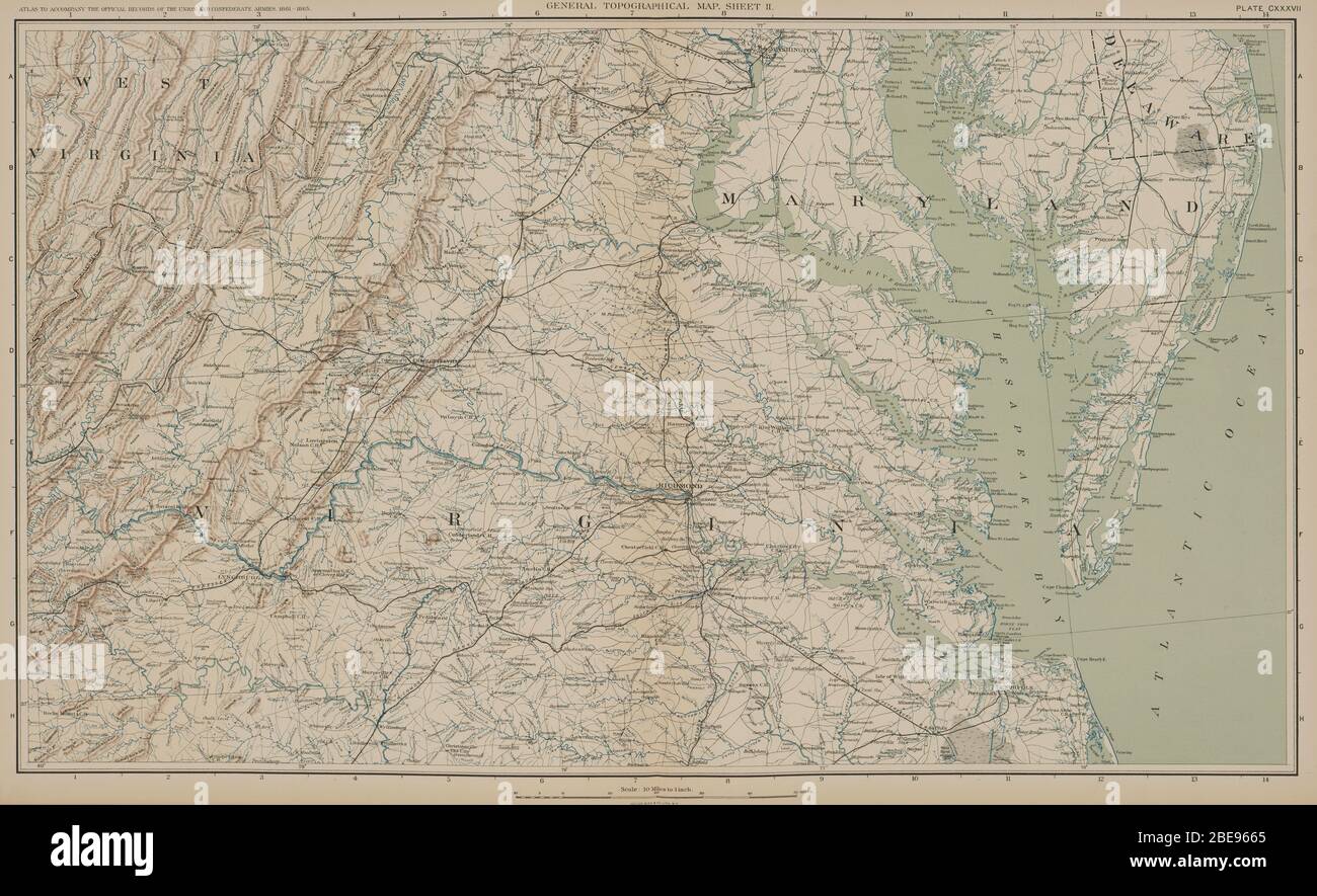 Union confederate map hi-res stock photography and images - Alamy