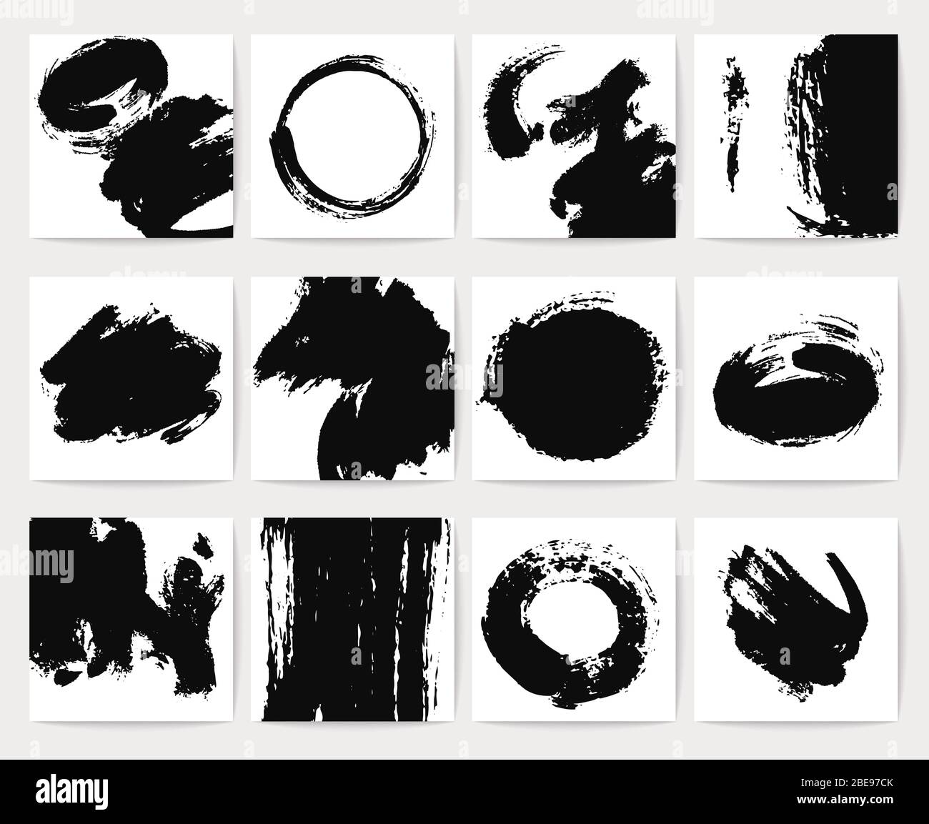 Abstract dirt vector backgrounds with grunge brush strokes and ...
