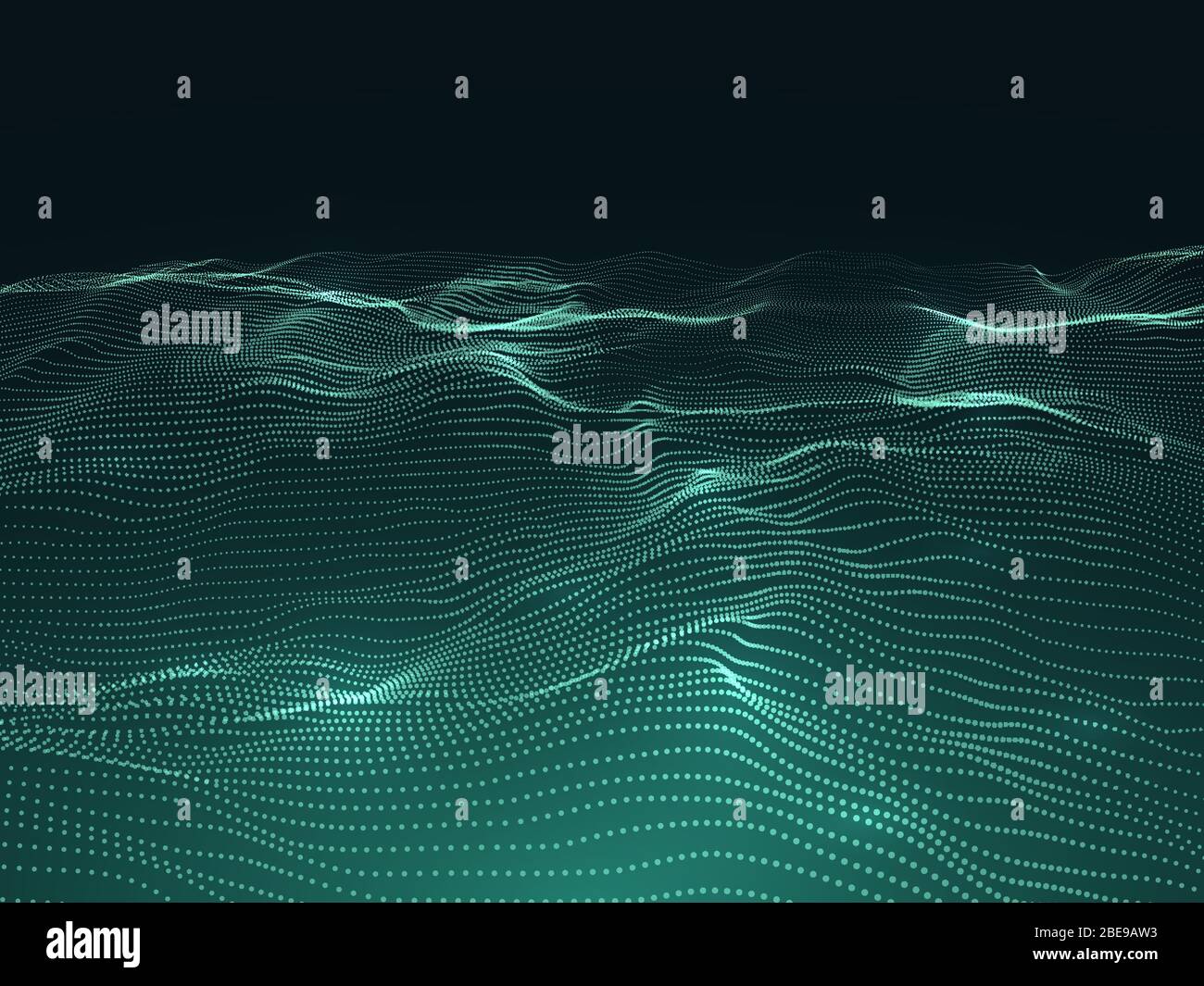 Digital particle waves light motion Stock Vector Images - Alamy