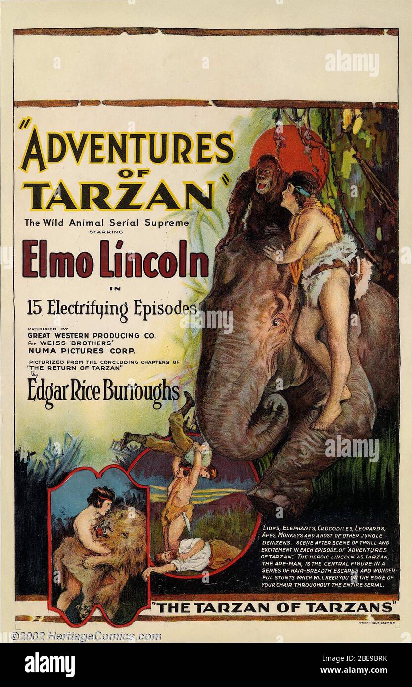 Tarzan poster elmo lincoln hi-res stock photography and images - Alamy