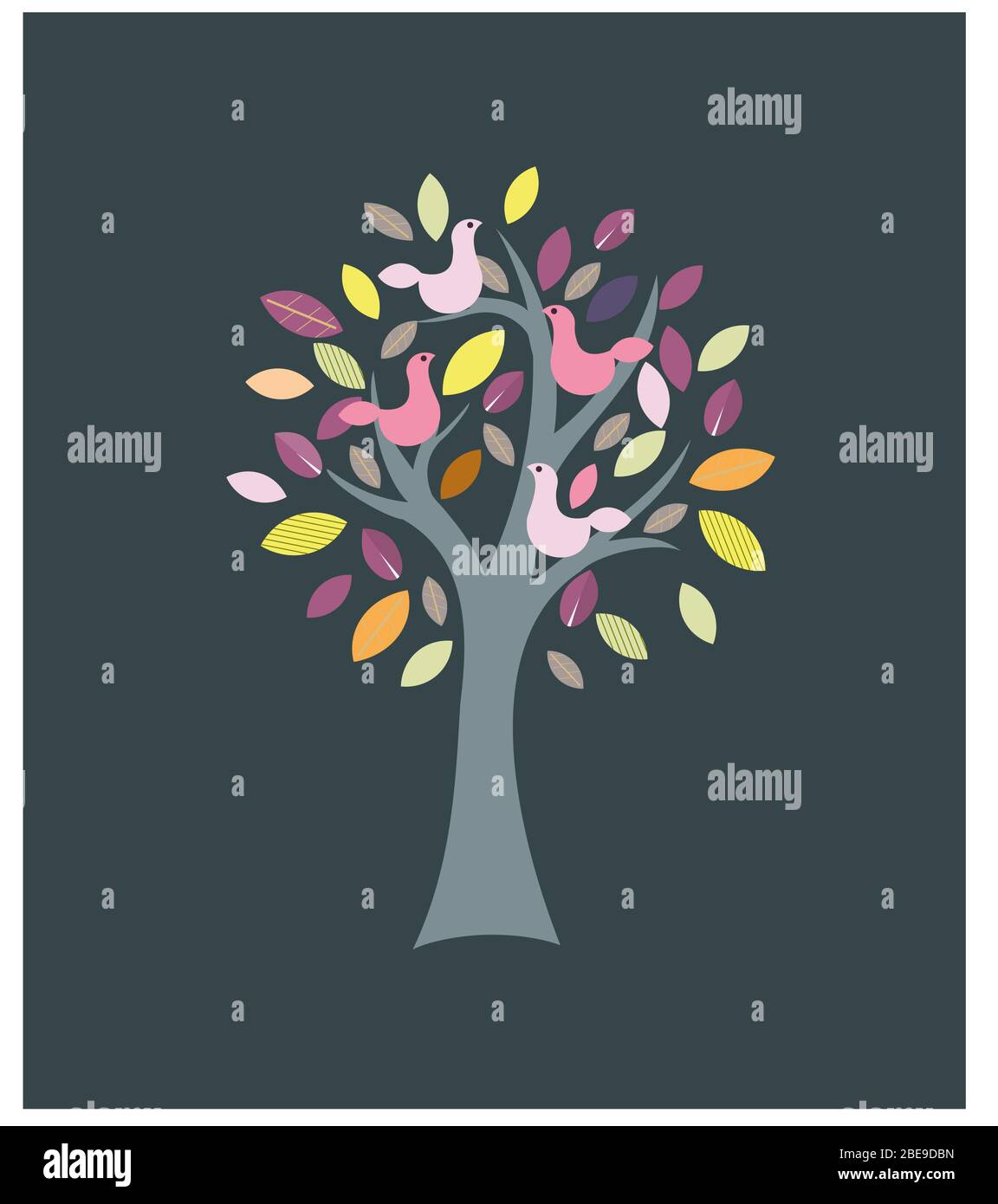 Birds vector vectors hi-res stock photography and images - Alamy