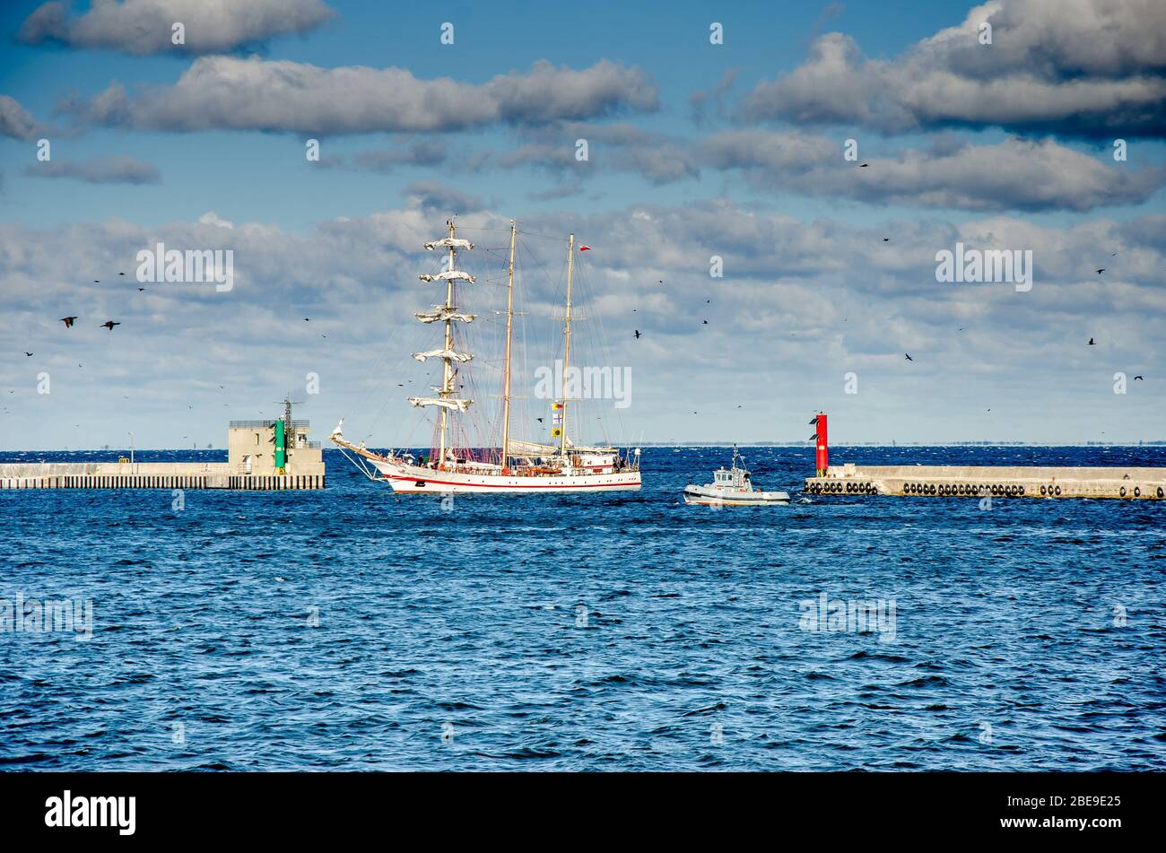 GDYNIA , POLAND 24 SEPTEMBER 2018 : ORP Iskra, Polish sailing ship ...
