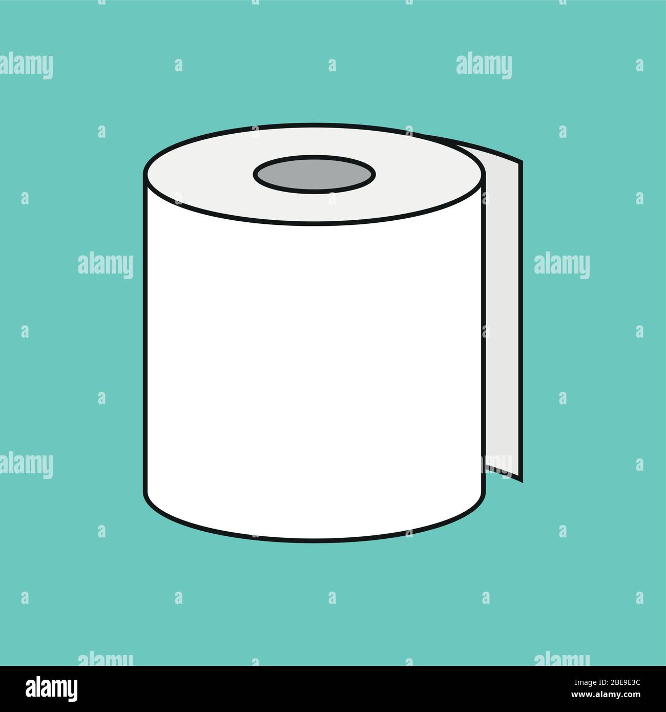 Toilet roll public toilet Stock Vector Images - Alamy