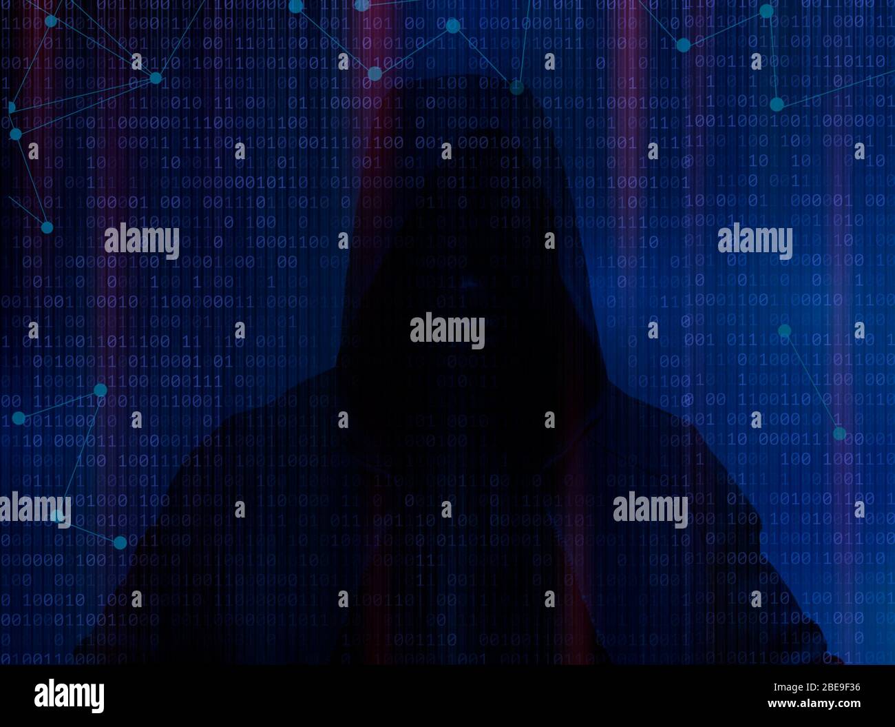 Hacker man steal information. Guy in hood without face Stock Photo - Alamy