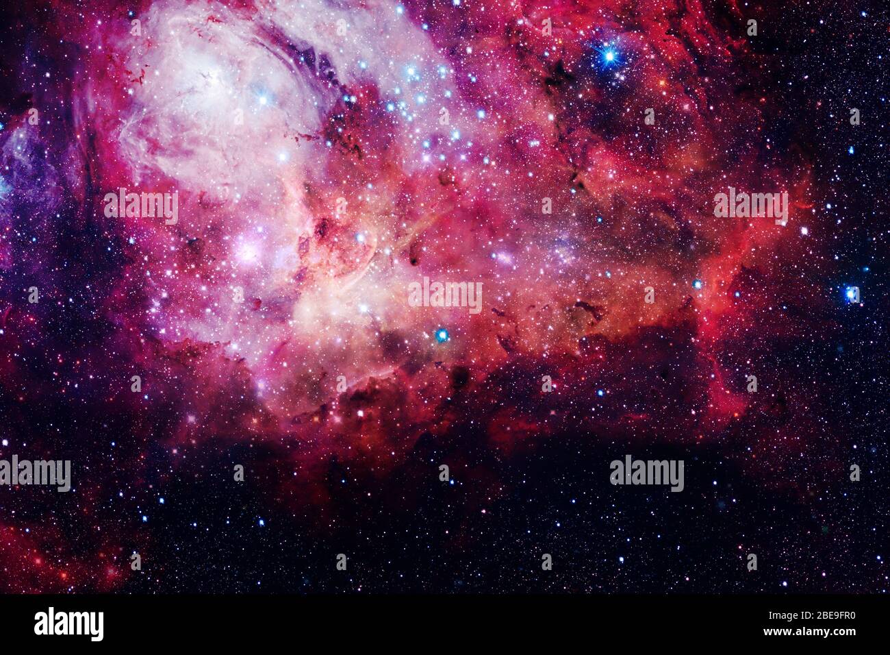 Infinite space with nebulae and stars. Elements of this image furnished ...