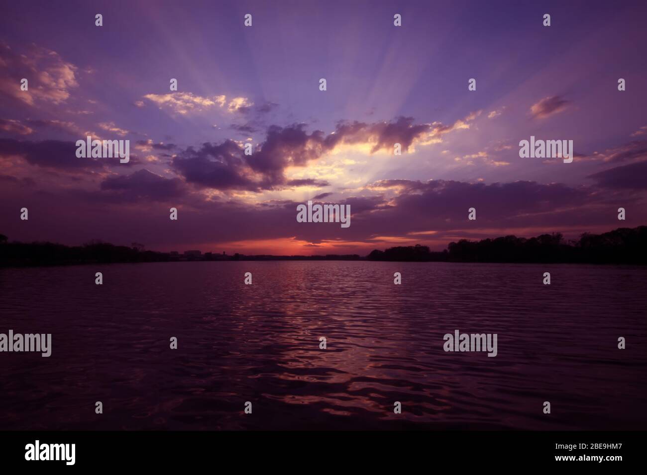 sunset scenery by the riverside, natural landscape outdoor, Tangshan ...