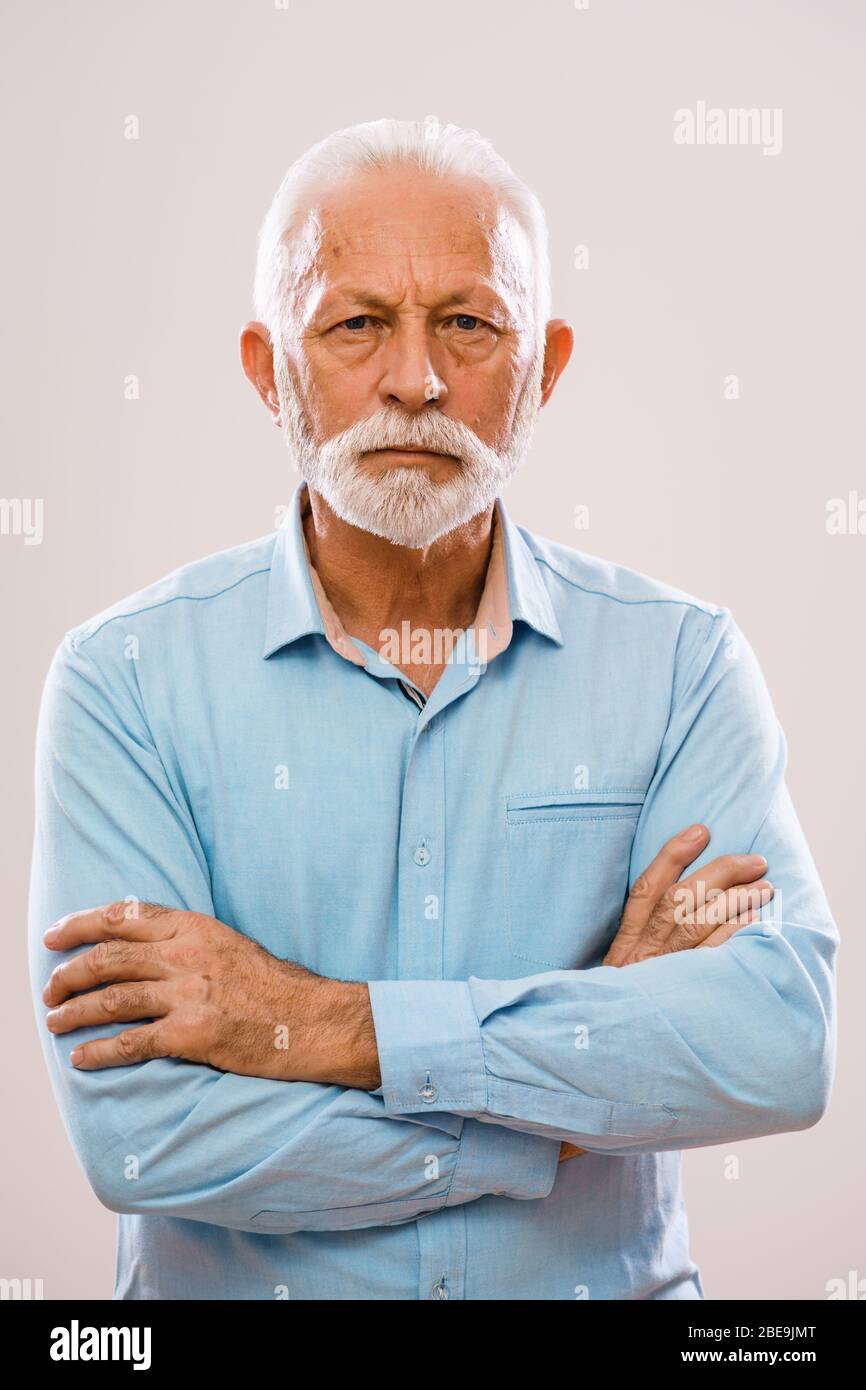 Serious senior man hi-res stock photography and images - Alamy