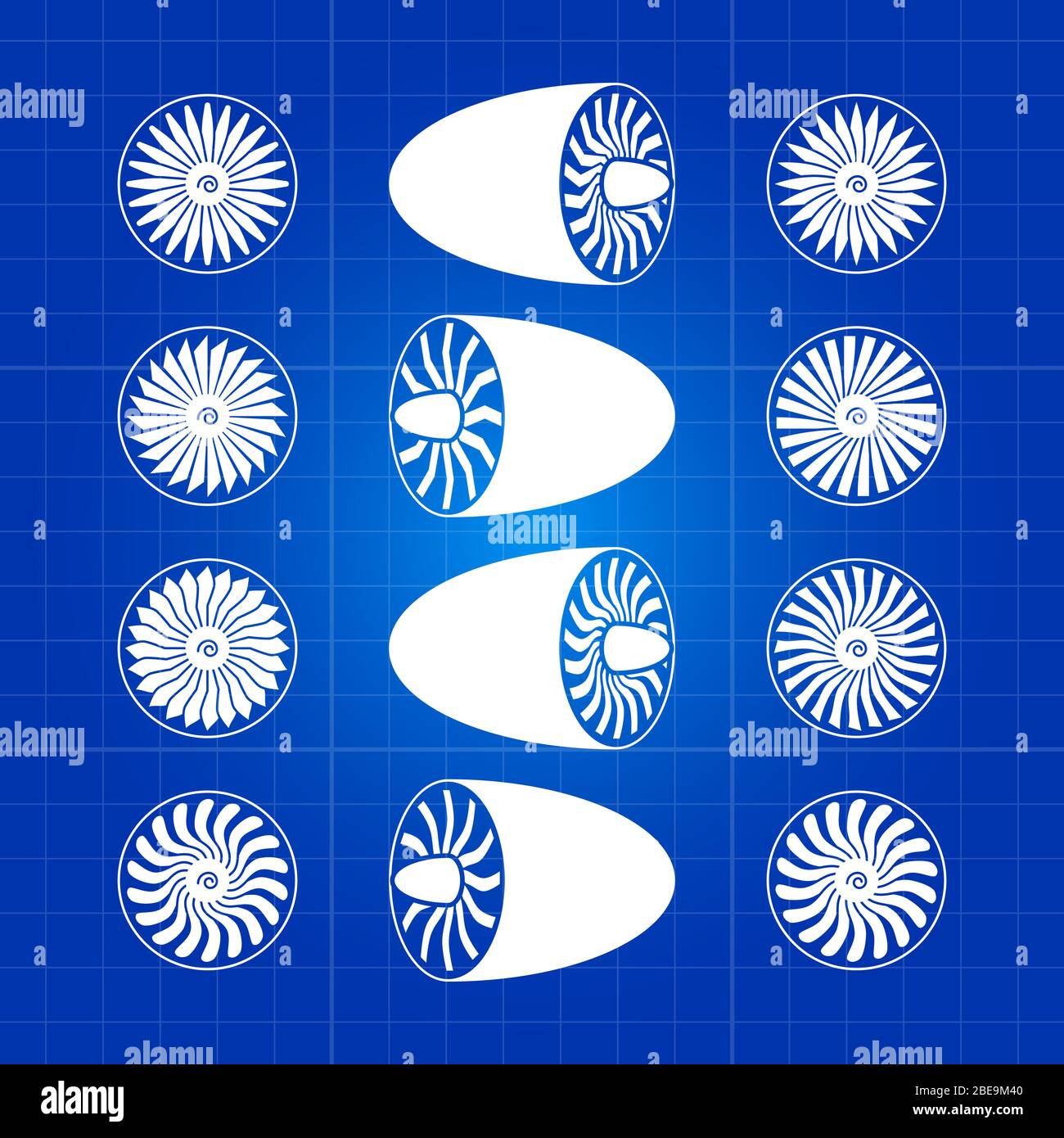 Jet turbine engine flight Stock Vector Images - Alamy