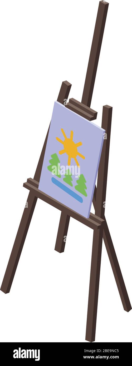 Easel frame icon cartoon hi-res stock photography and images - Alamy