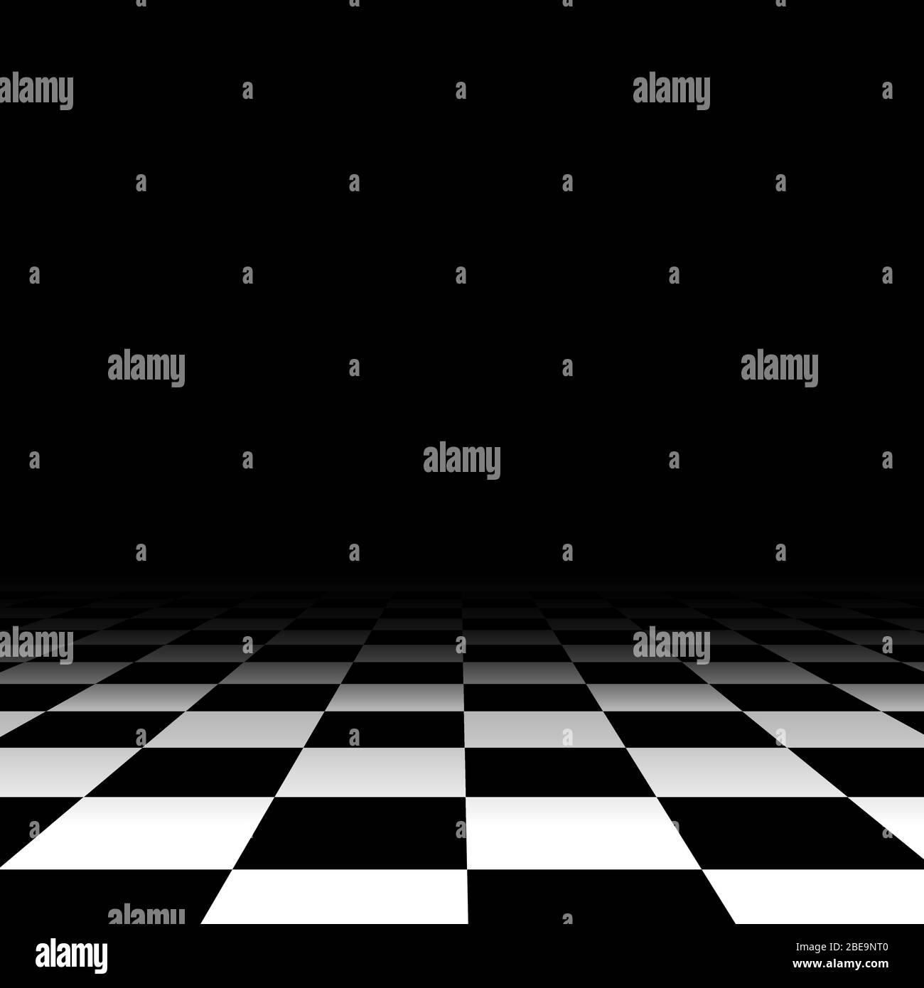 Black and white chess floor background empty. Vector illustration Stock ...