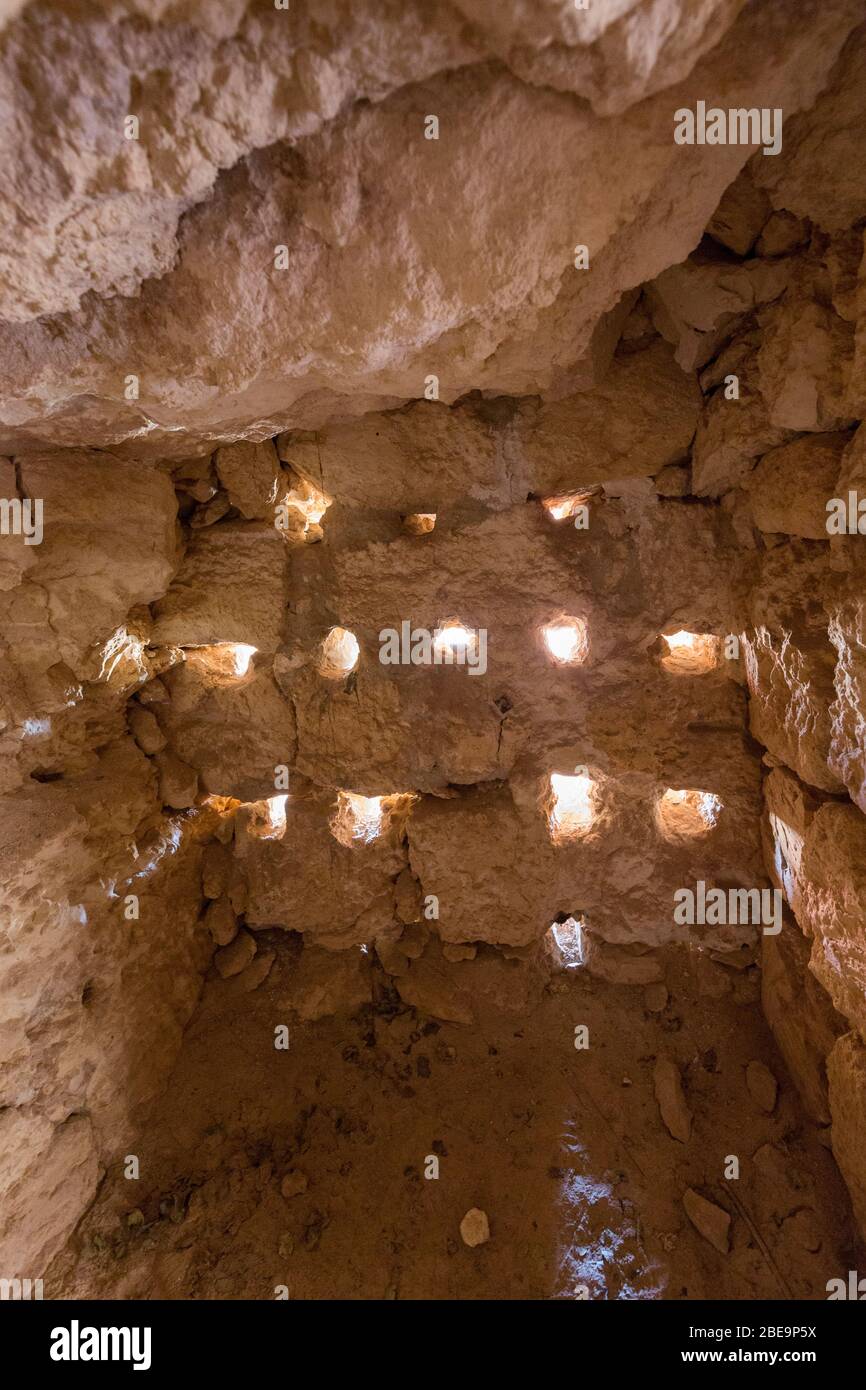 Roman apiary in Ghar Berbah cave on the heritage trail, Xemxija, Bajda ...