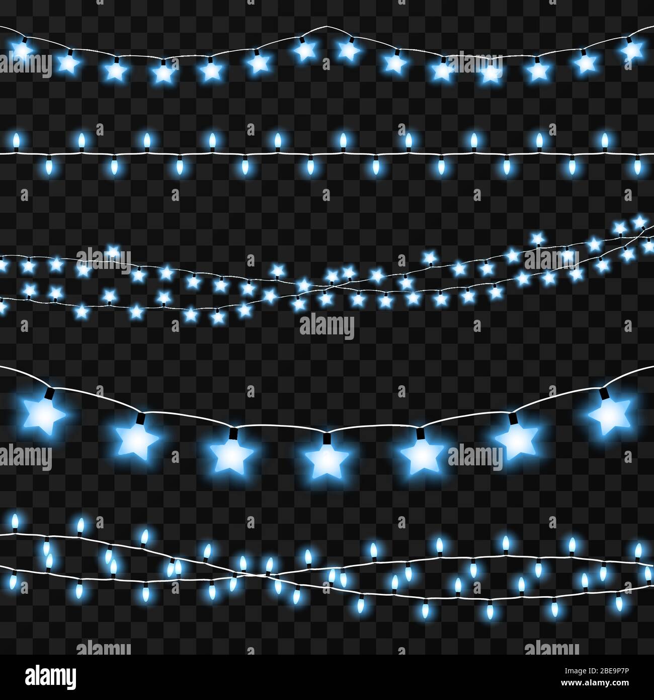 Set birthday garlands on Stock Vector Images - Alamy