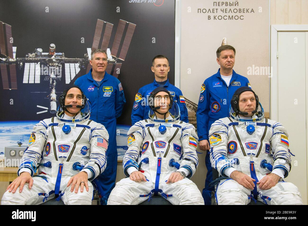 BAIKONUR, KAZAKHSTAN - 09 April 2020 - Expedition 63 crewmembers Chris ...