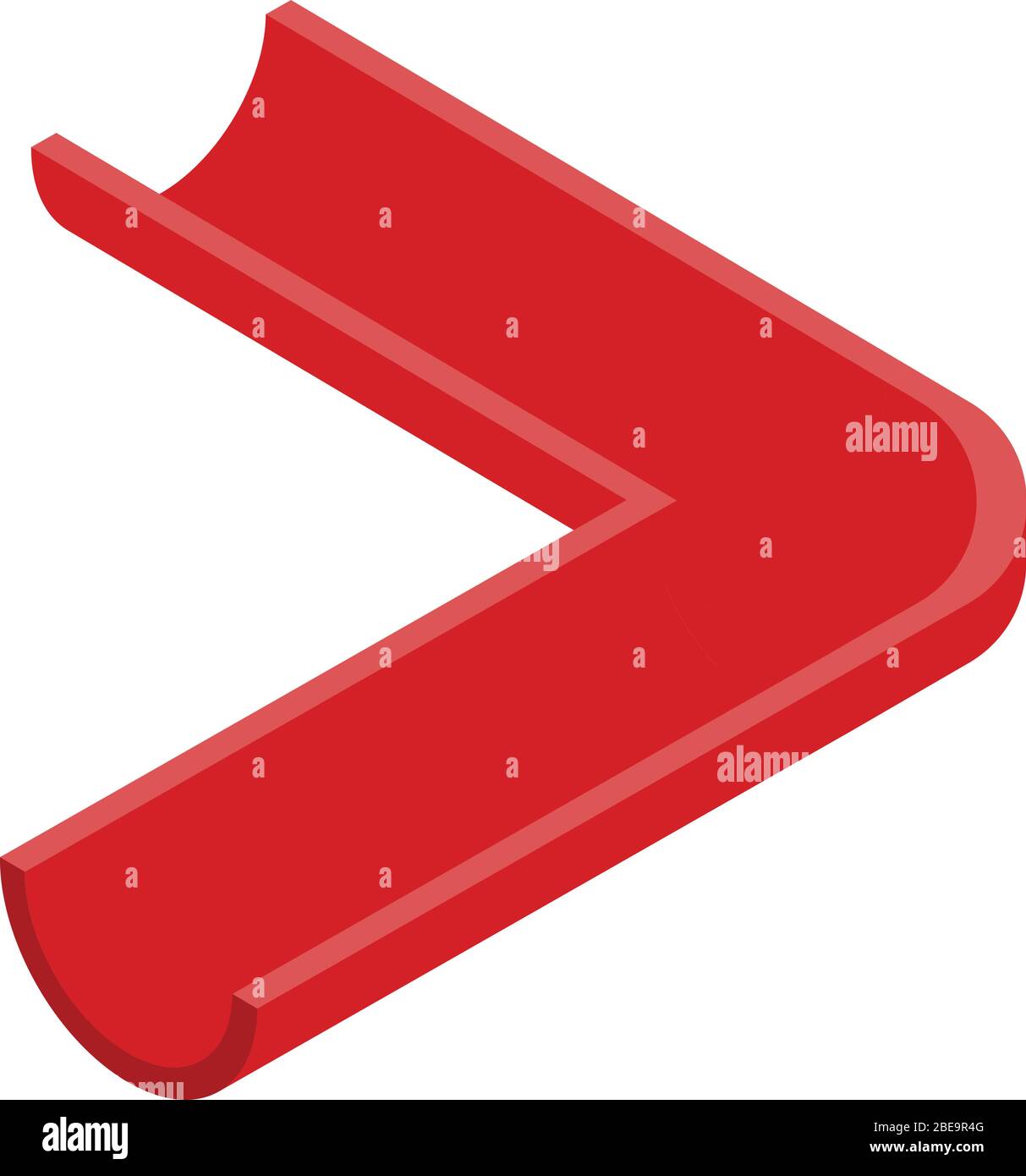 Red gutter pipe icon, isometric style Stock Vector Image & Art - Alamy
