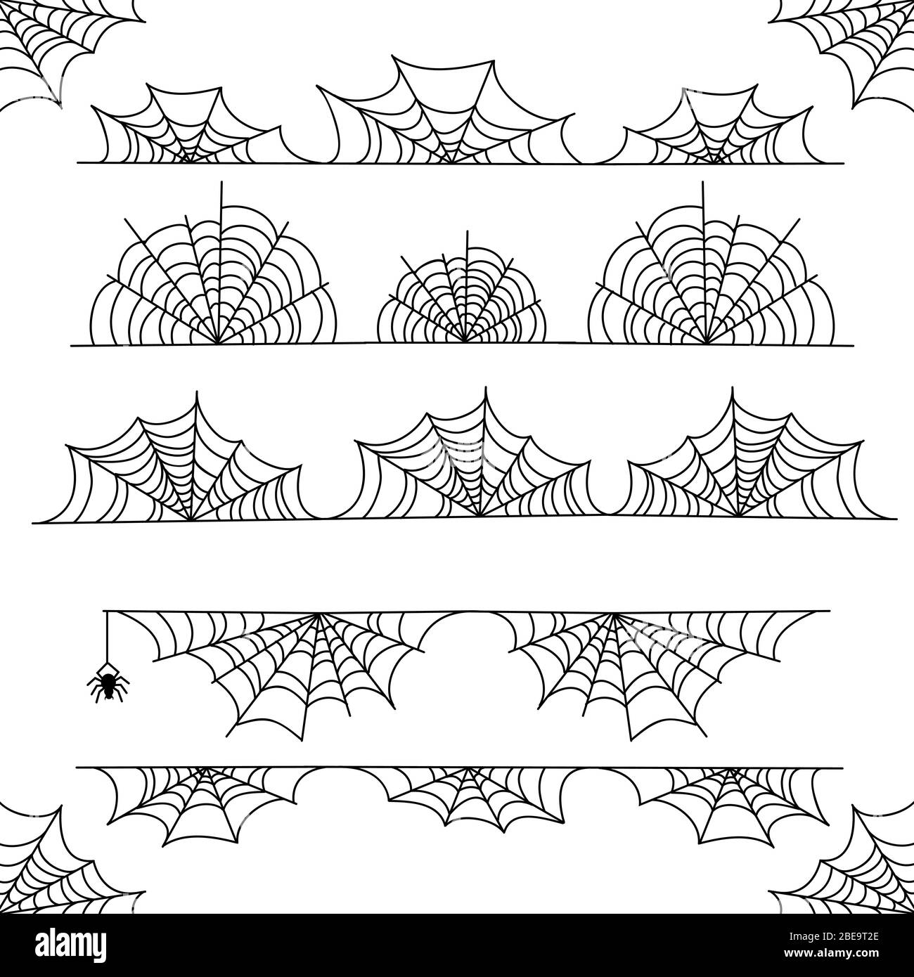 Spider Web Border Clipart