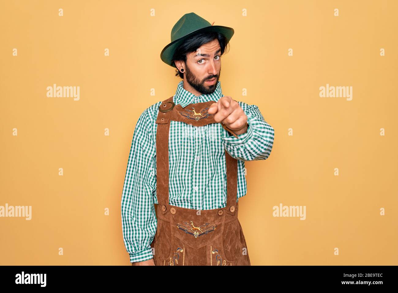 Young handsome man wearing tratidional german octoberfest custome for ...
