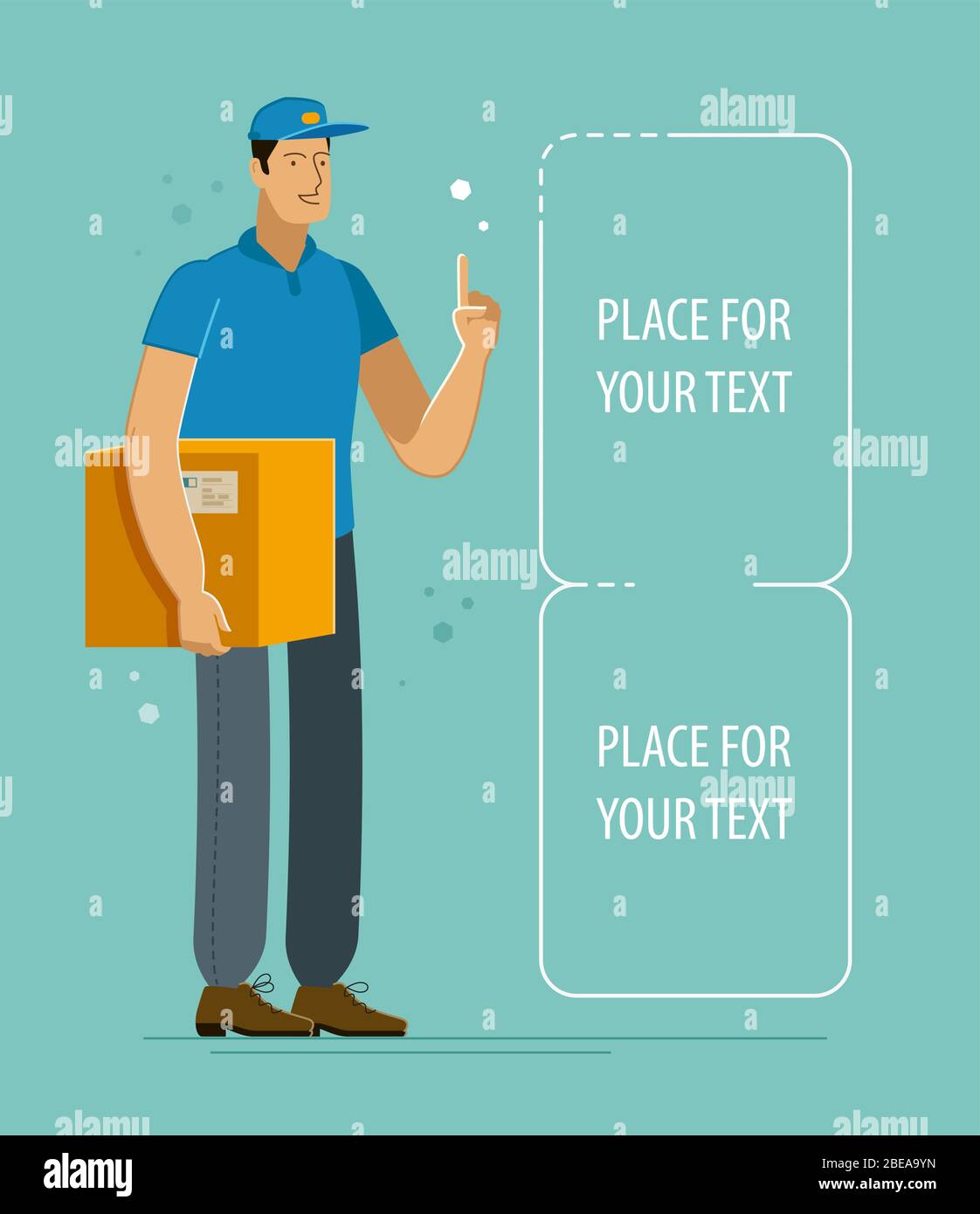 Package courier box vector Stock Vector Images - Alamy