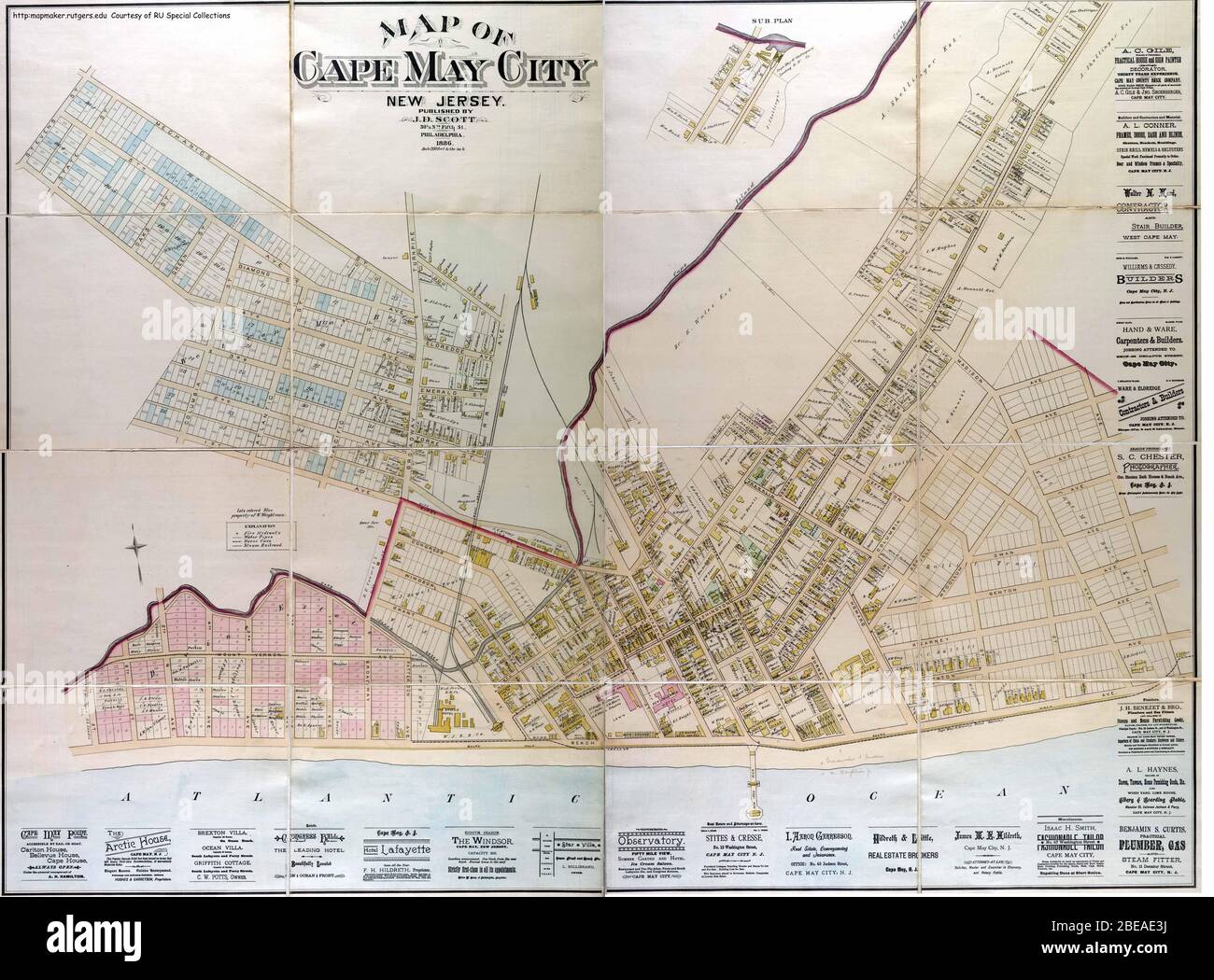 Old map of cape may hi-res stock photography and images - Alamy
