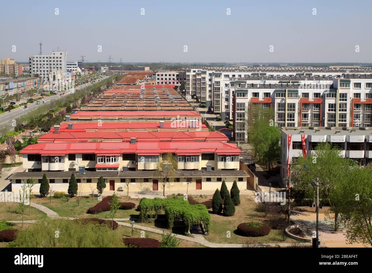 urban landscape in Luannan County, Hebei Province of China Stock Photo ...