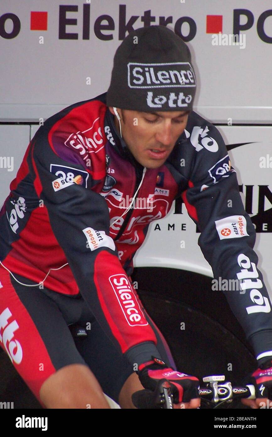 Yaroslav Popovych of Silence-Lotto during the Paris - Nice 2008, Prologue cycling race, Amilly ...