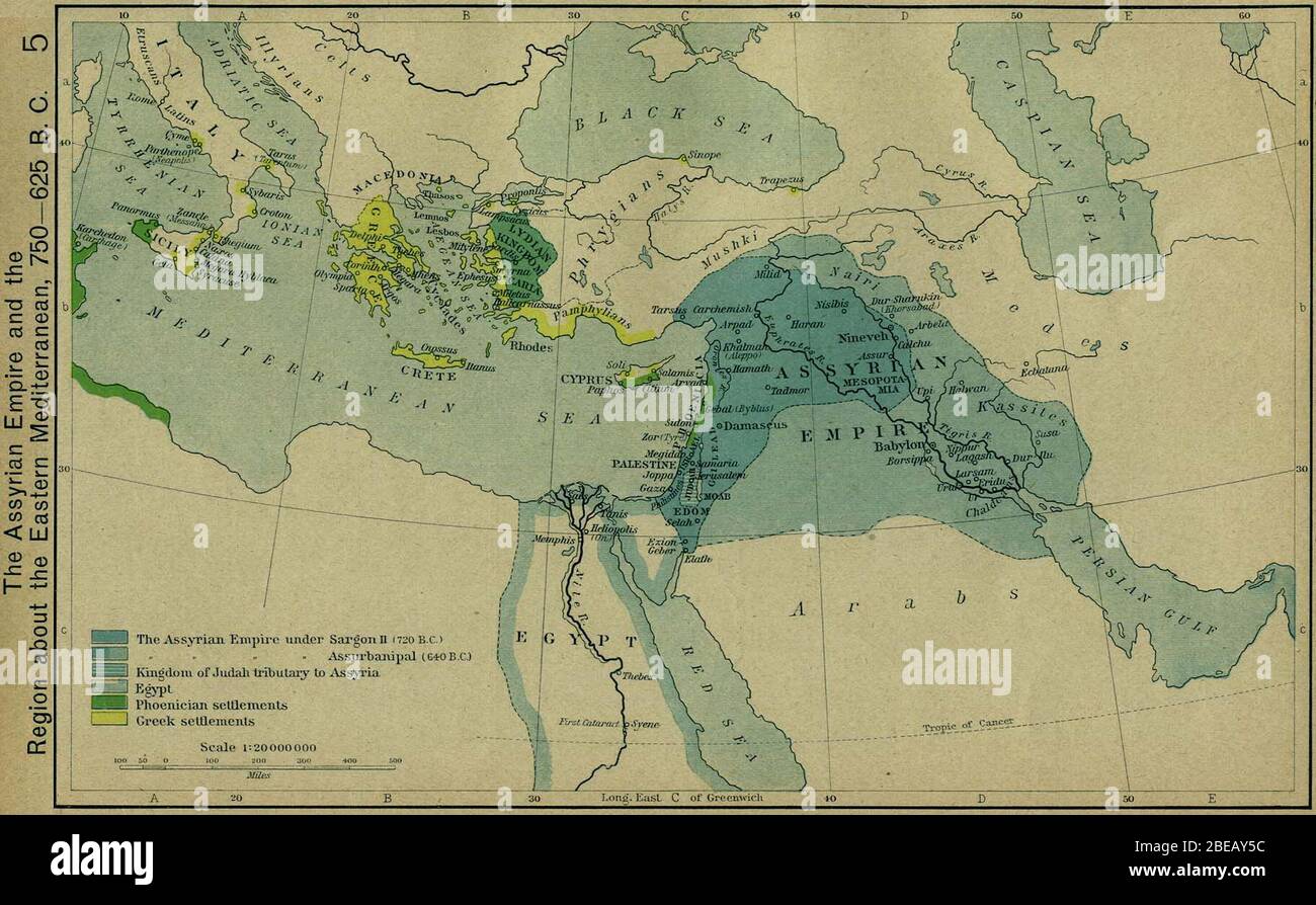 Map of the assyrian empire hi-res stock photography and images - Alamy