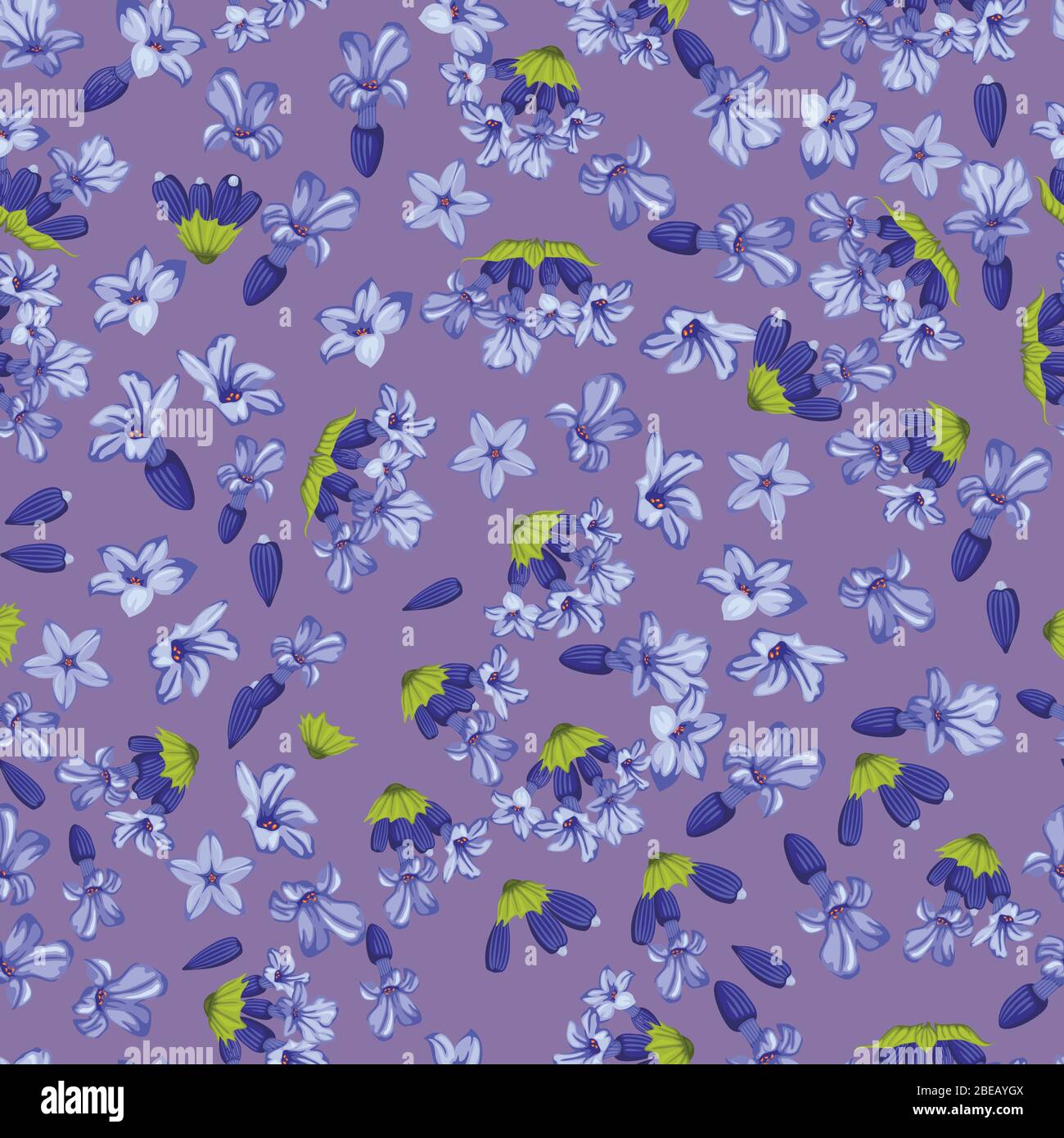 Lavender flowers seamless texture. Floral background design pattern ...