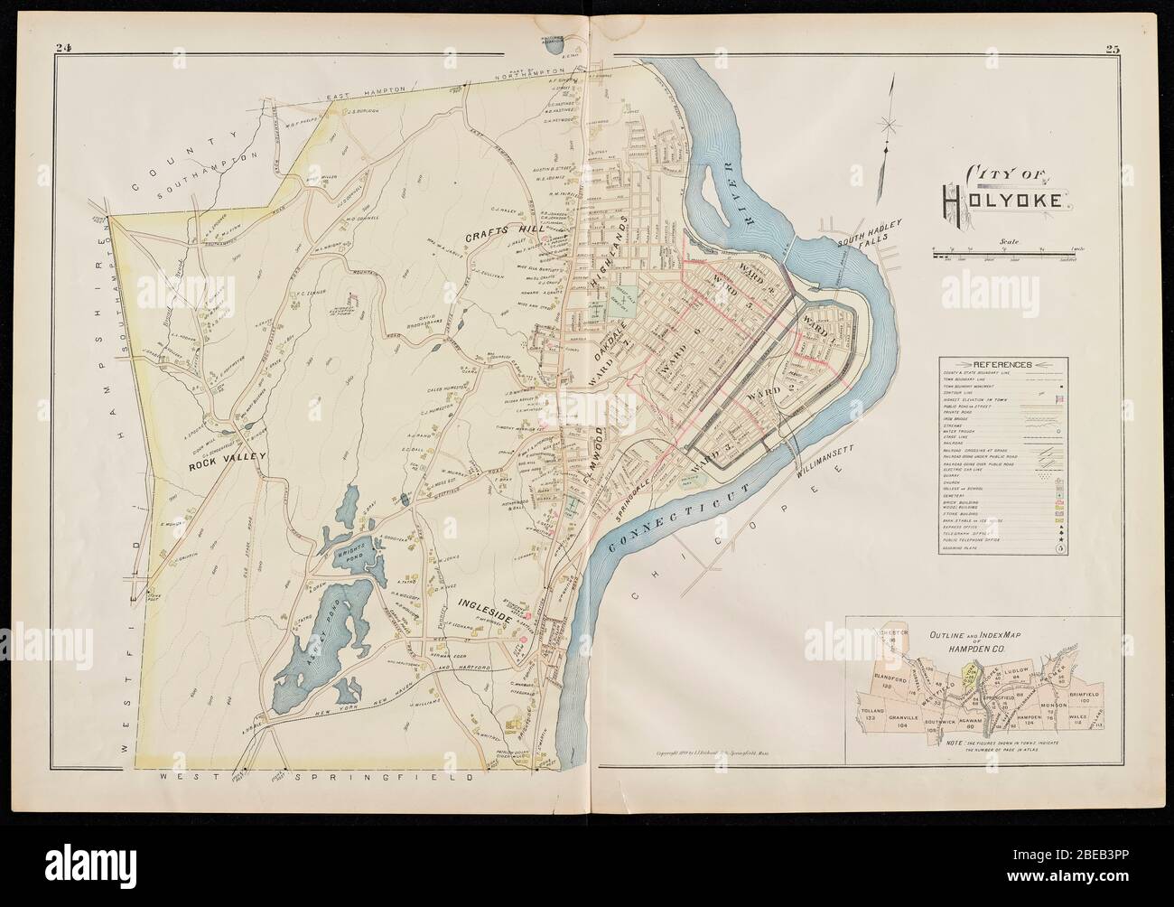 Map of hampden hi-res stock photography and images - Alamy