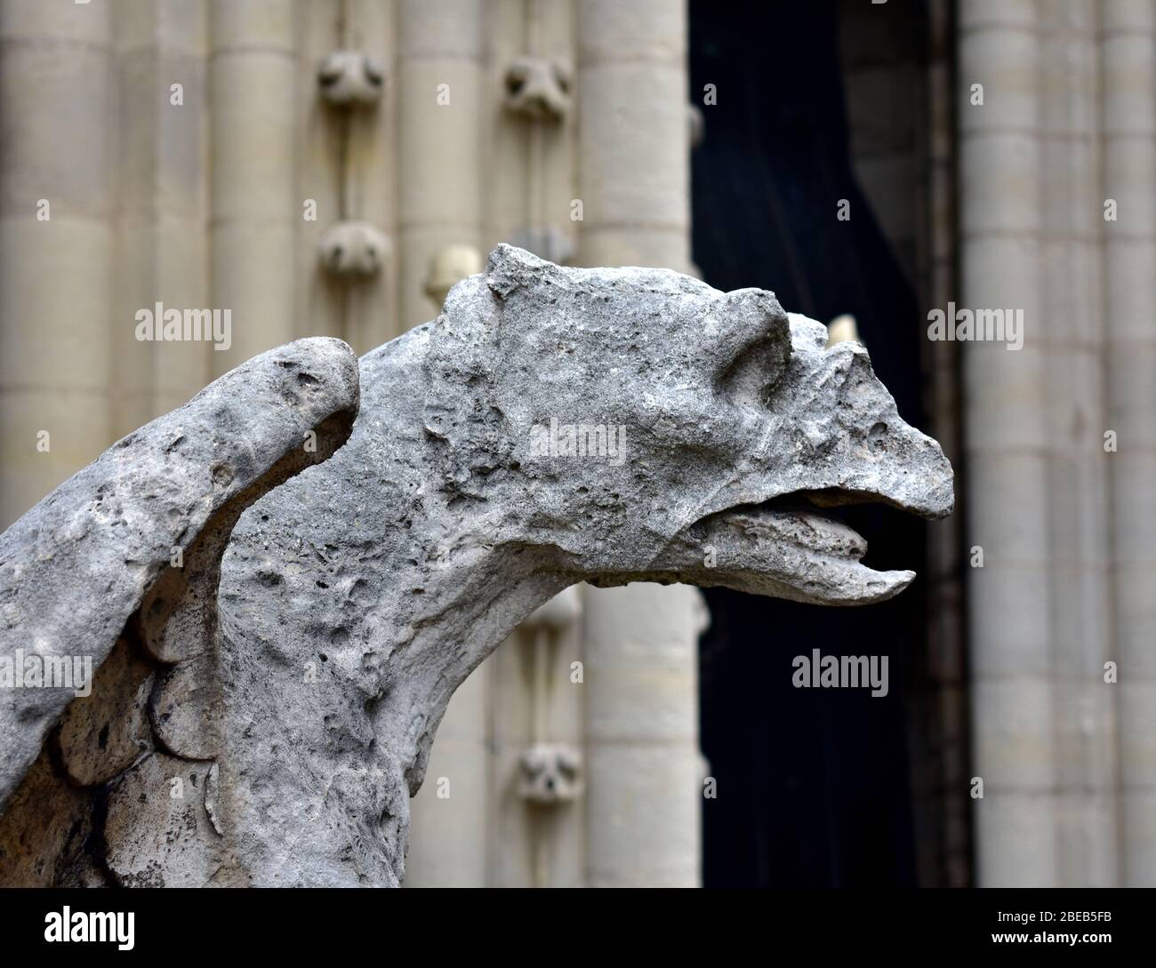 Gargoyles or Chimeras at the Gallery of Chimere. Notre-Dame Cathedral ...