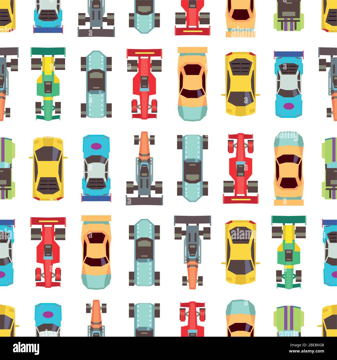 Urban cars seamless pattern texture. Vector illustration background ...