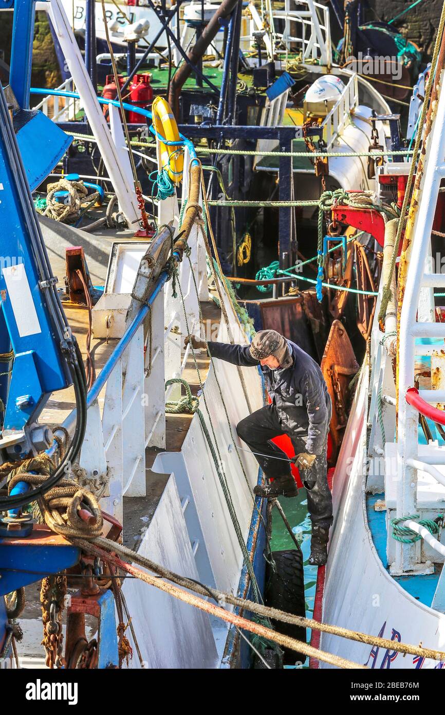 Troon, Ayrshire, UK. 13th Apr, 2020. Coronavirus lock down is affecting ...