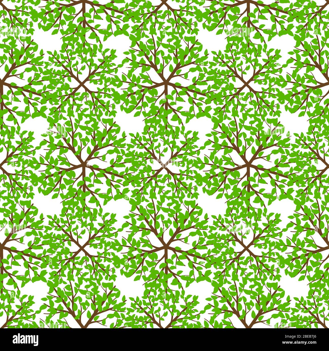 Seamless tree plant pattern background hi-res stock photography and ...