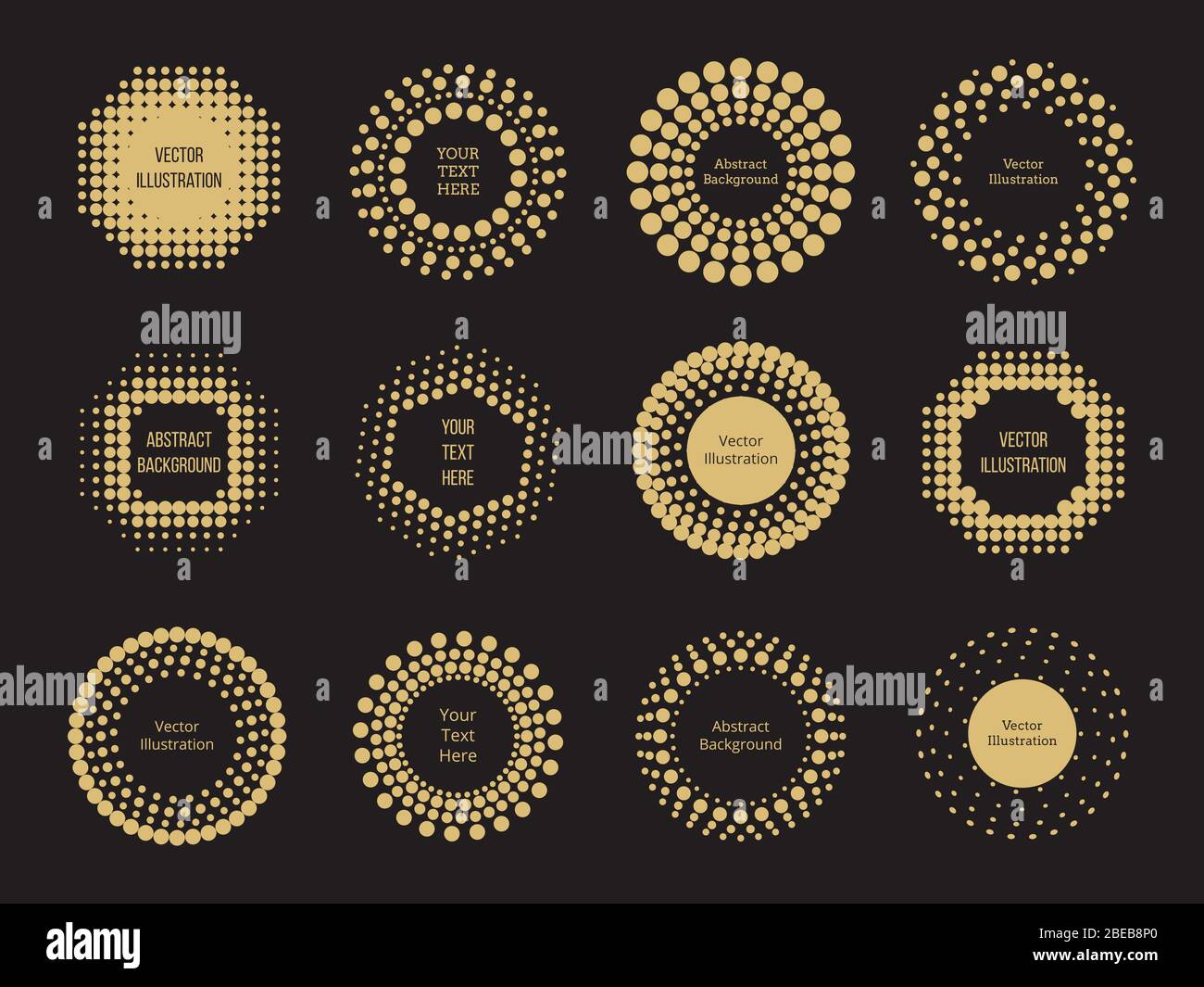 Halftone design on black Stock Vector Images - Alamy