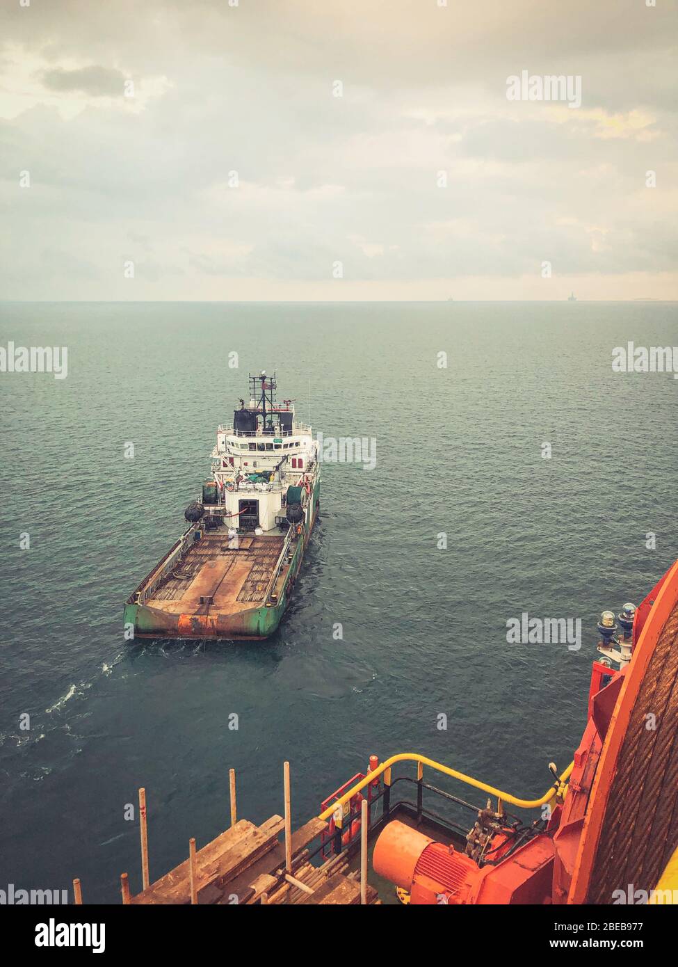 Balikpapan, Indonesia - October 2019: Singaporean offshore supply and ...