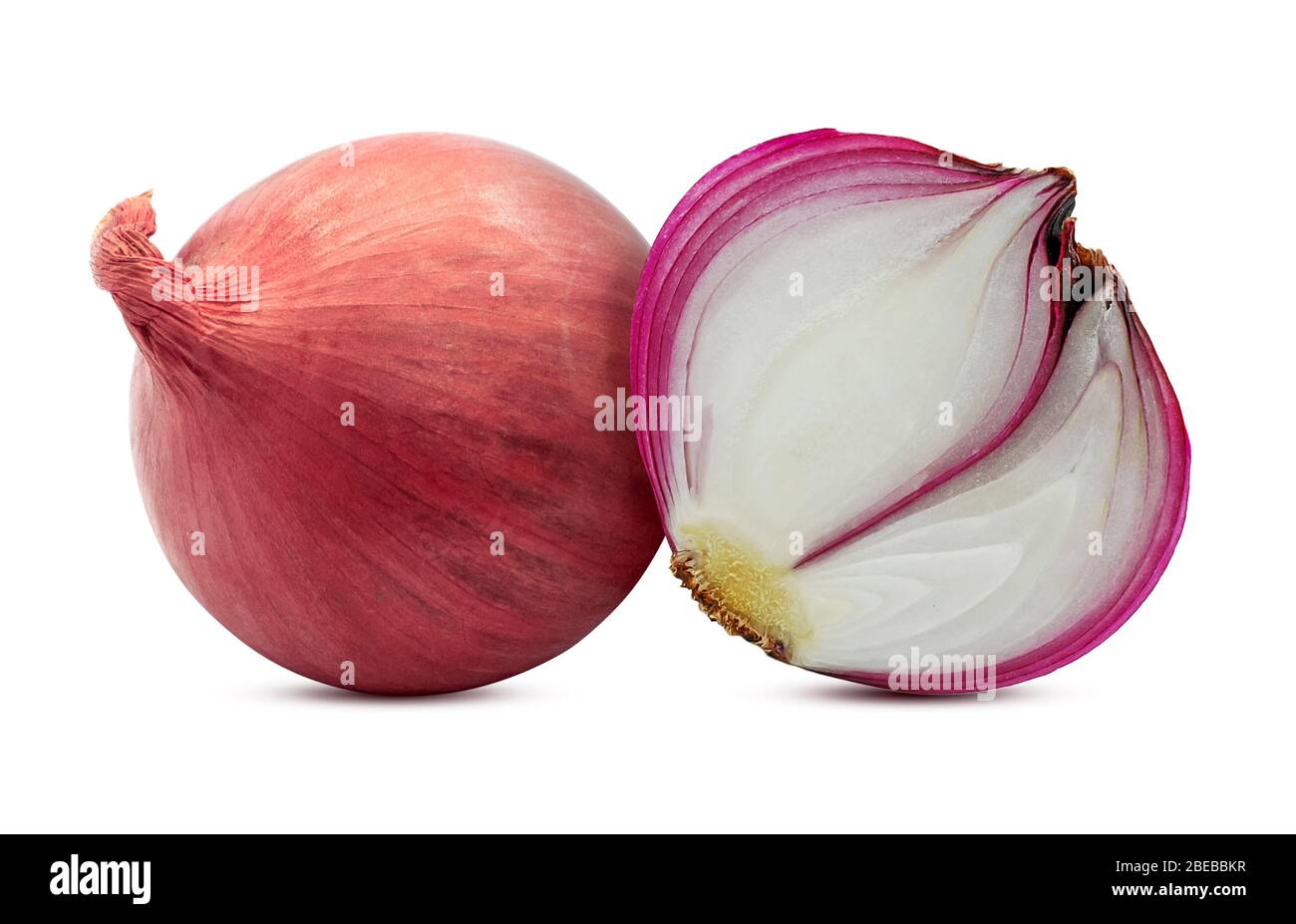 Red onion vegetable isolated on white background Stock Photo - Alamy