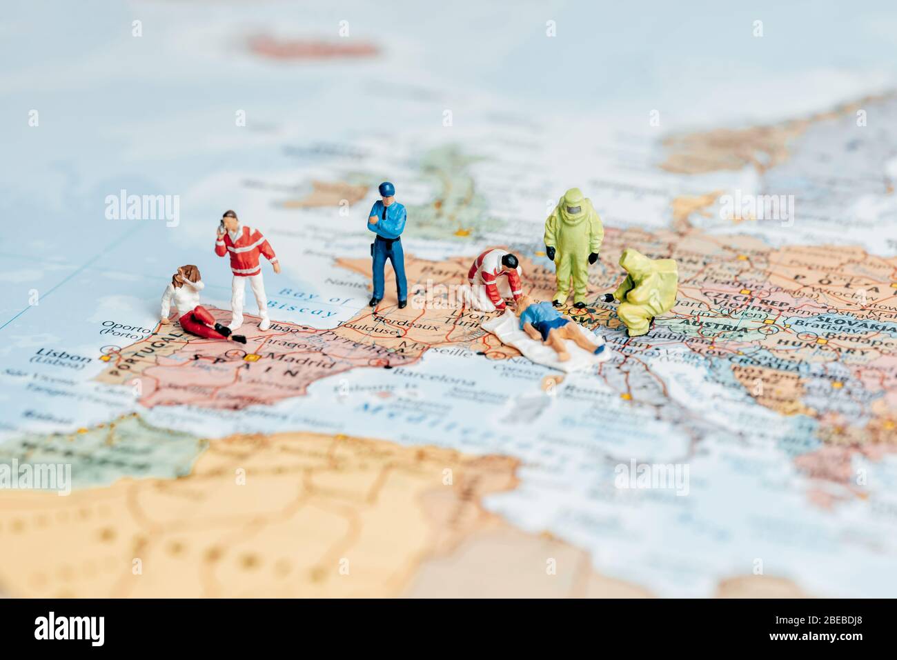 Specialists inspecting infected people. Pandemic concept Stock Photo ...