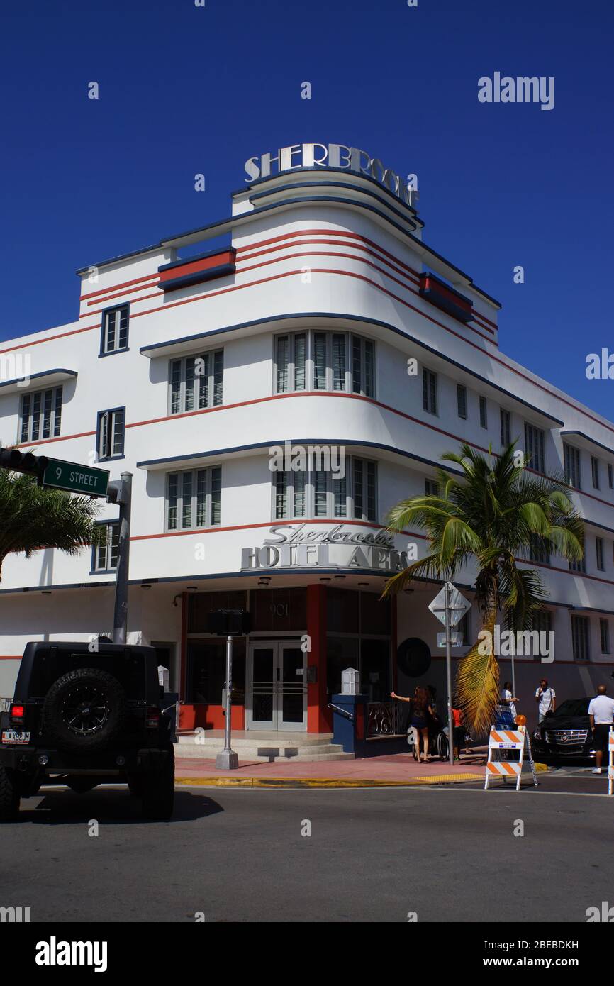 Art Deco-Architektur in Miami Beach, Florida, USA Stock Photo - Alamy