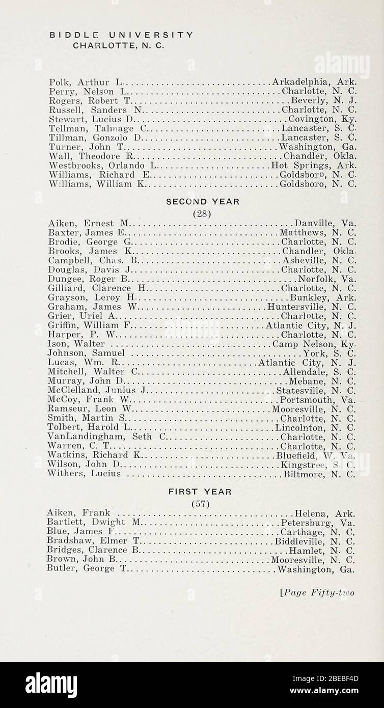 Biddle university hi-res stock photography and images - Alamy