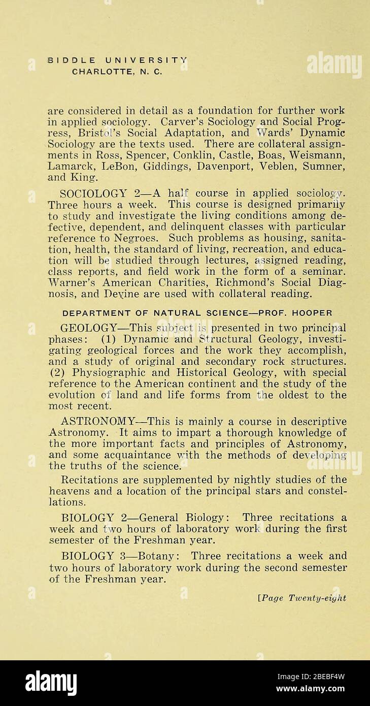 Biddle university hi-res stock photography and images - Alamy