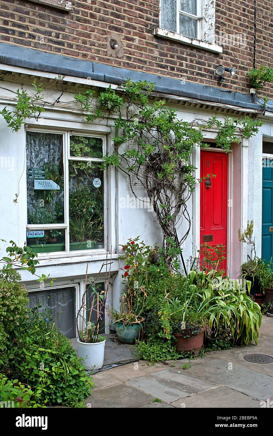 Terrace House in Colville Place, London, W1 Stock Photo - Alamy
