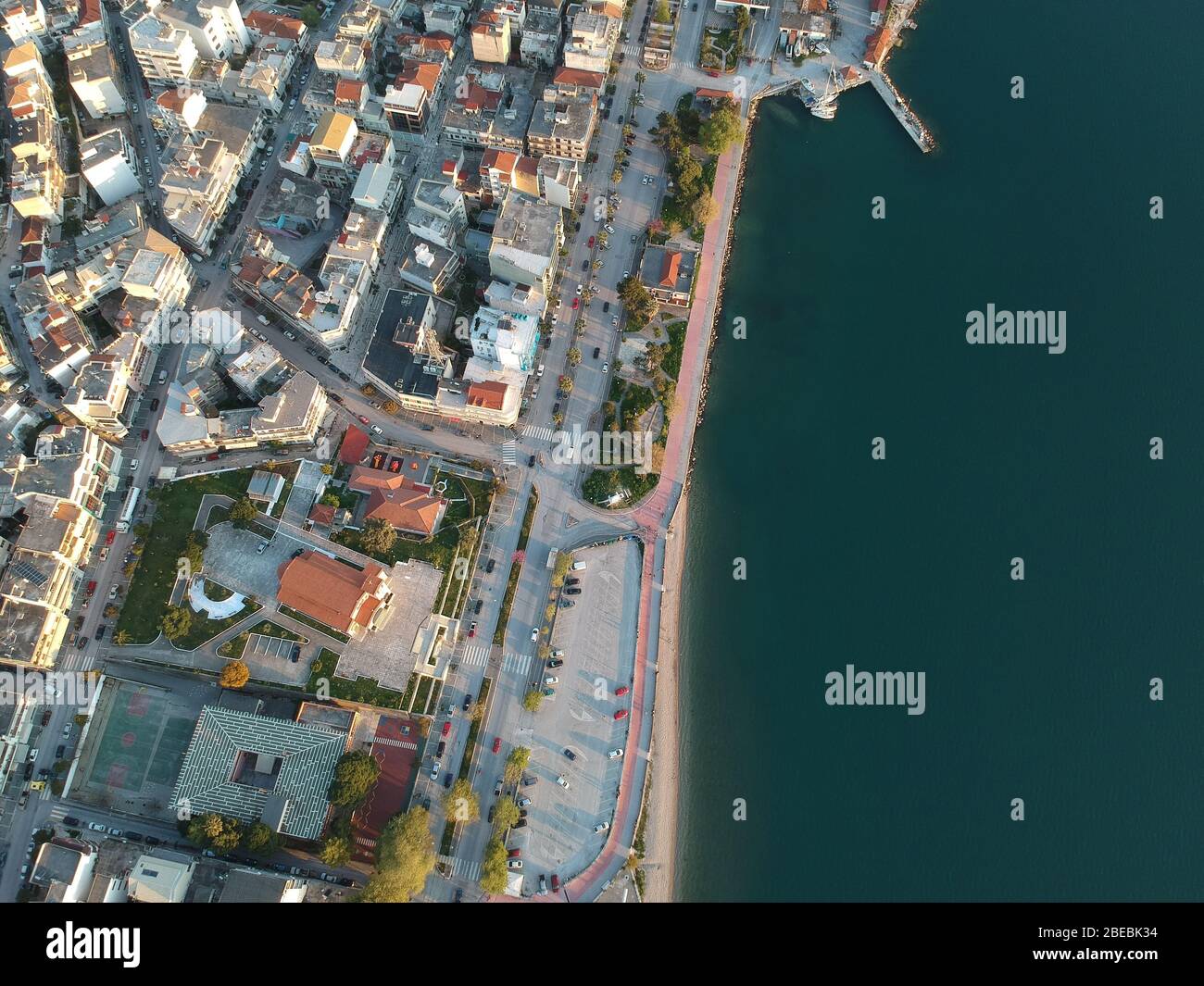 aerial view igoumenitsa city port harbor in greece epirus Stock Photo ...