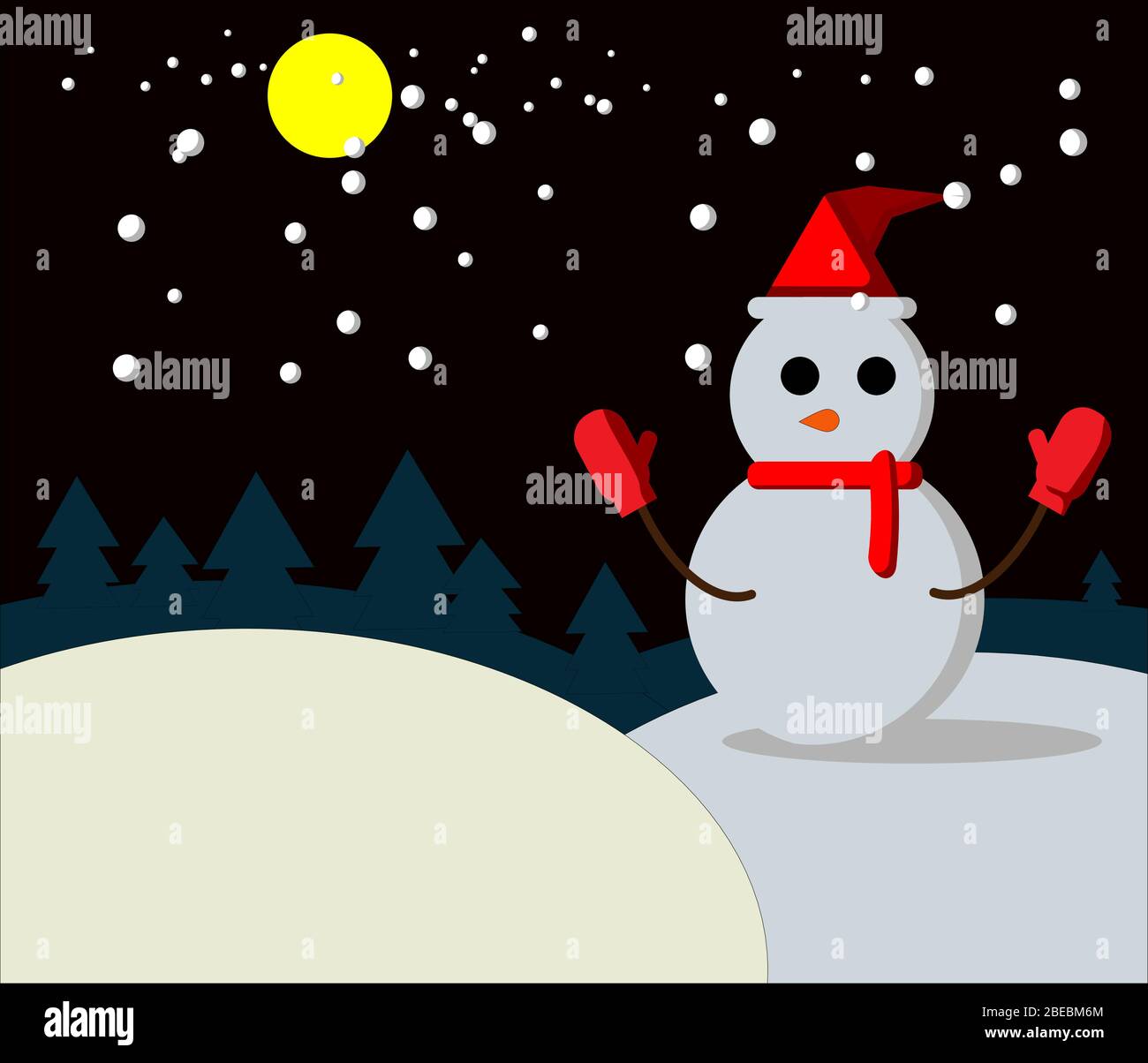Dark snowy night sky Stock Vector Images - Alamy