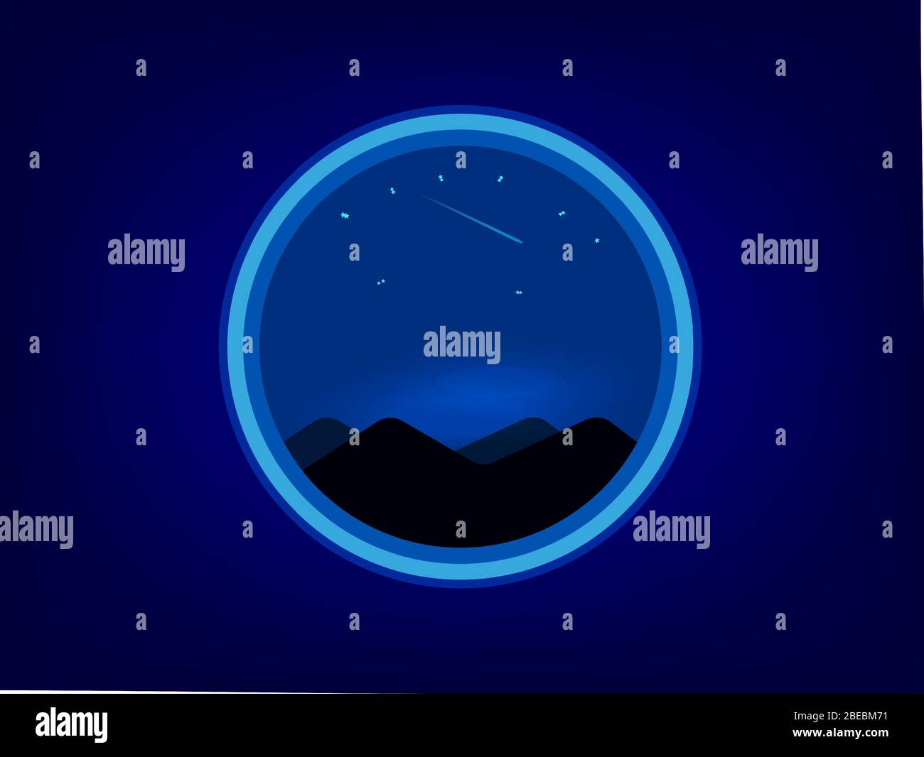 Natural landscape view autumn Stock Vector Images - Alamy